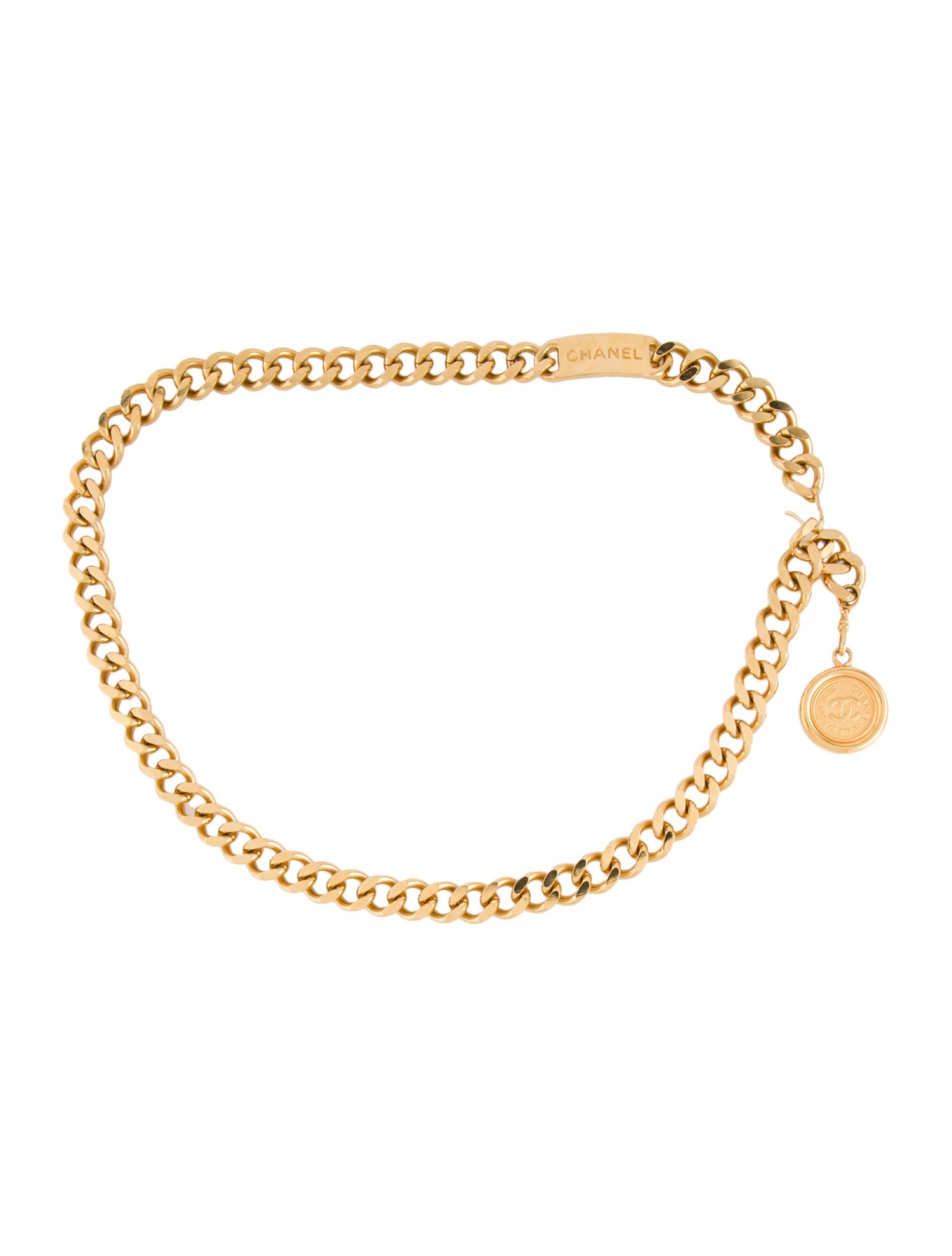 Chanel Vintage 1994 Chain-Link Belt - Gold Belts, Accessories ...