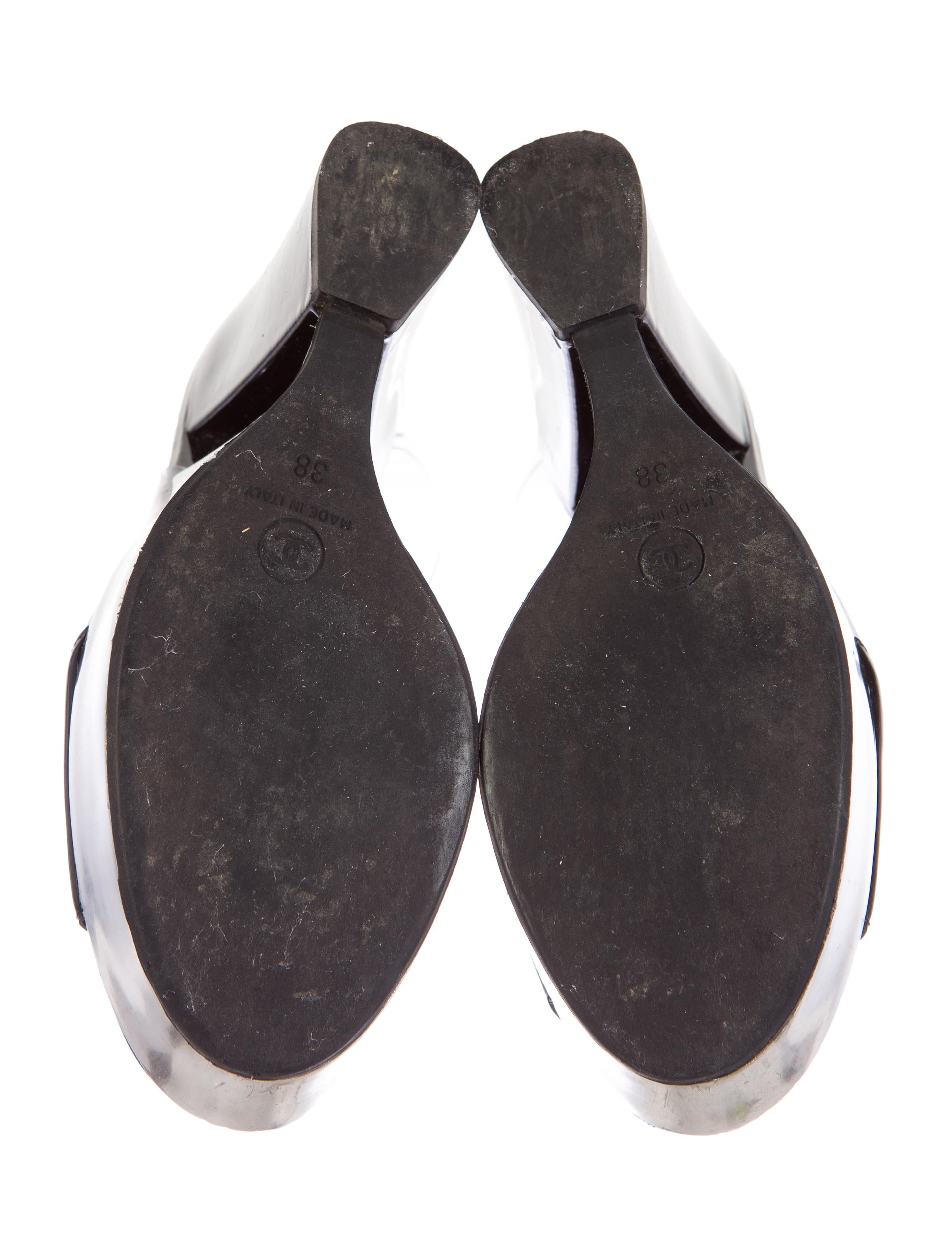 Chanel Patent Leather PVC Booties - Shoes - CHA118334 | The RealReal