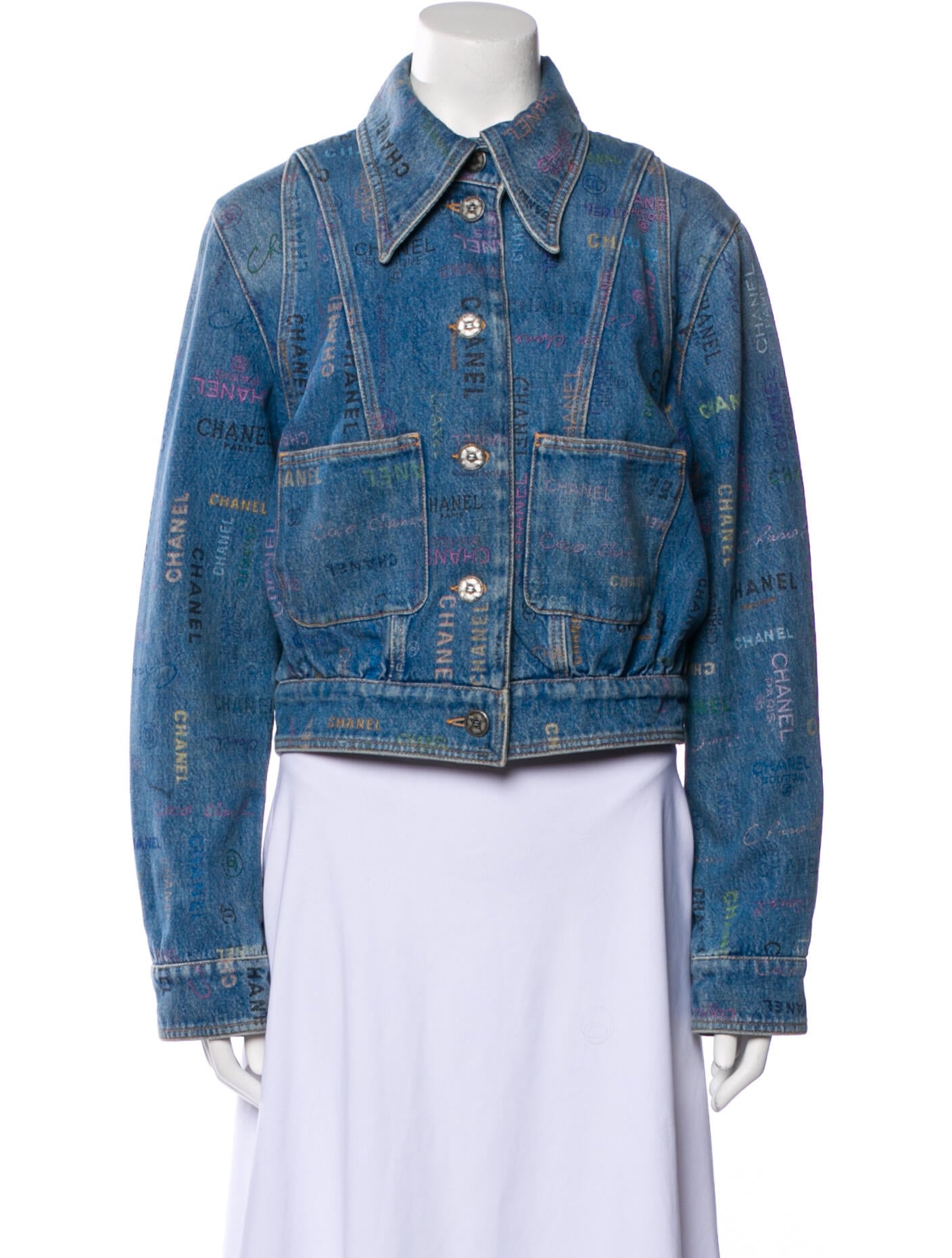 Chanel 2022 Denim Jacket - Blue Jackets, Clothing - CHA1183439 | The ...