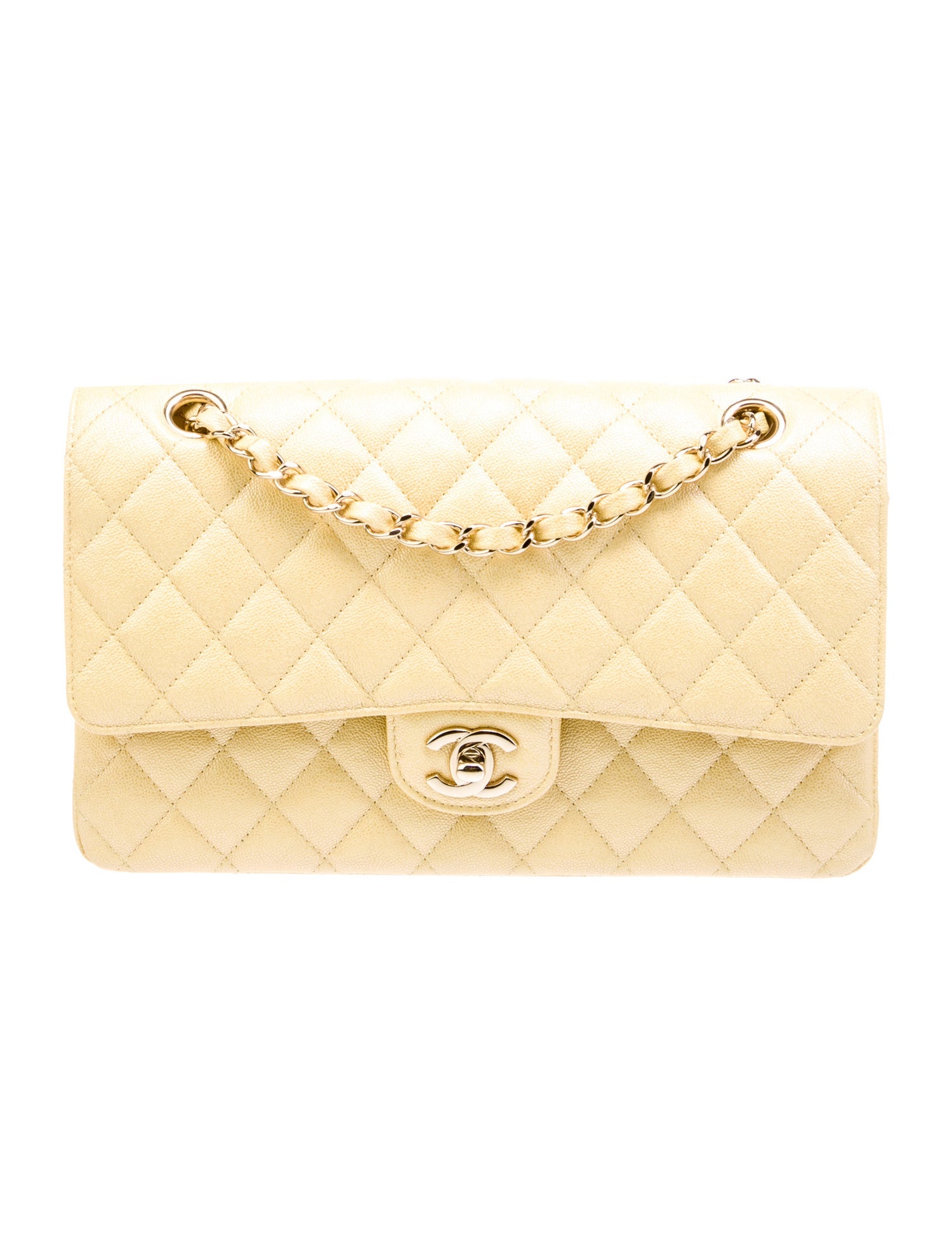 Chanel Medium Double Flap Bag - Yellow Shoulder Bags, Handbags ...