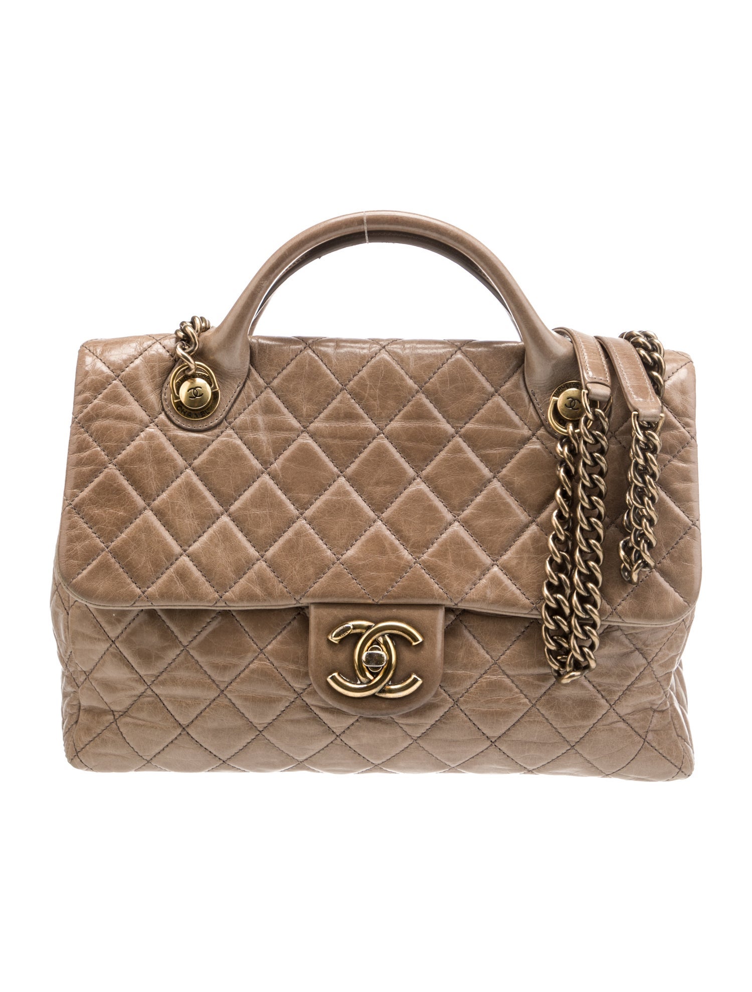 Chanel Paris-Edinburgh Castle Rock Flap Bag - Neutrals Shoulder Bags ...