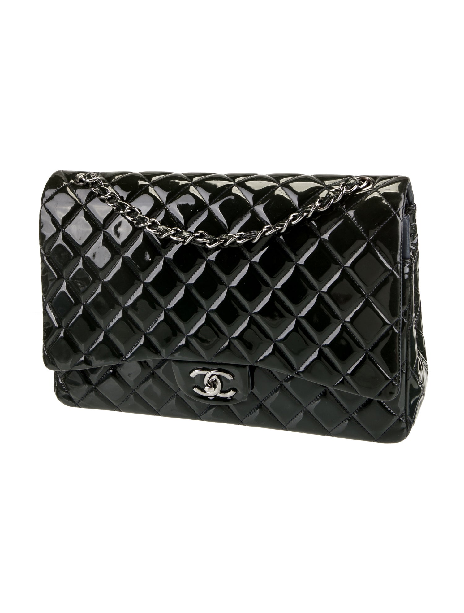 Chanel Classic Patent Double Flap Bag - Shoulder Bags, Handbags | The ...