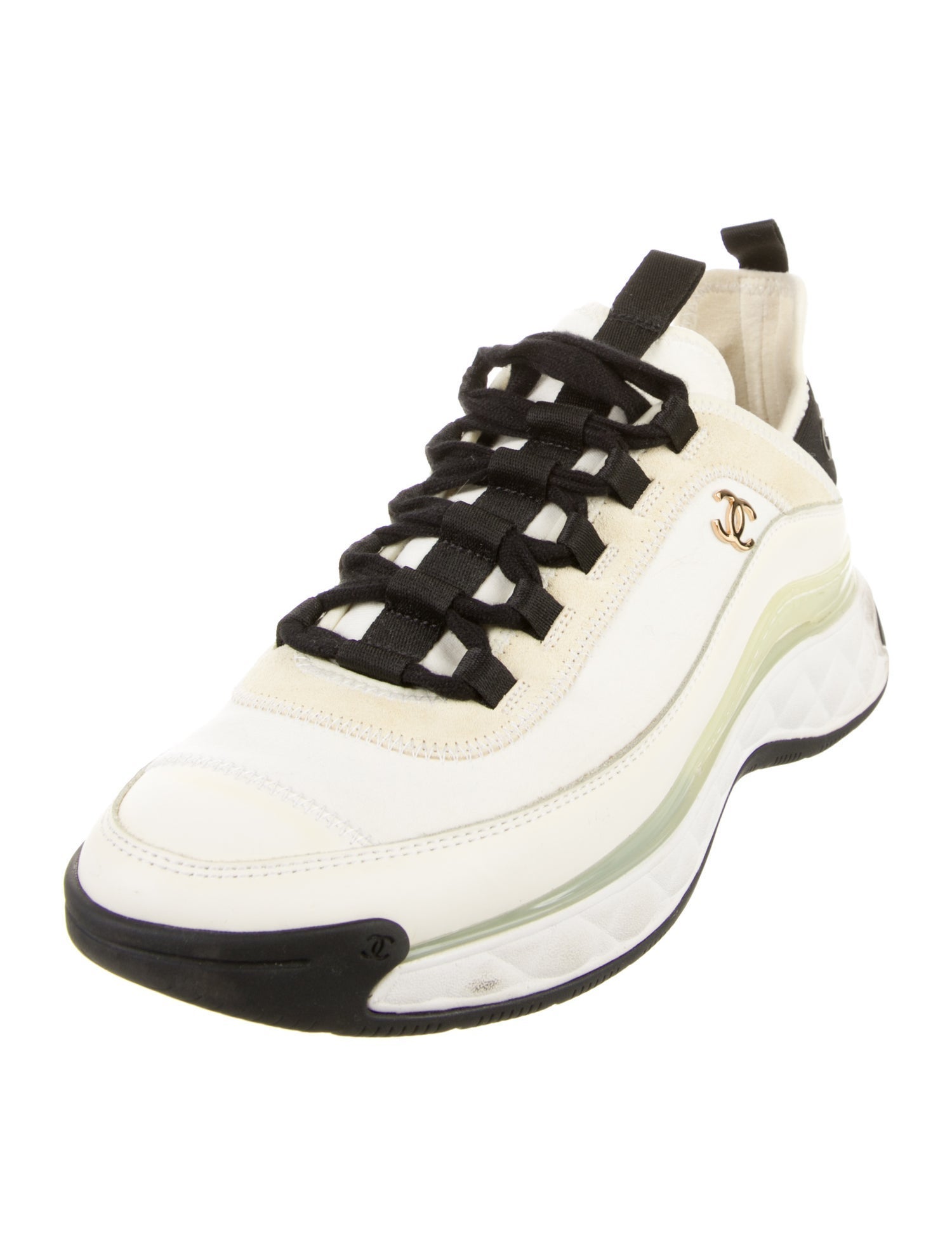 Chanel 2023 Interlocking CC Logo Sneakers - Grey Sneakers, Shoes ...