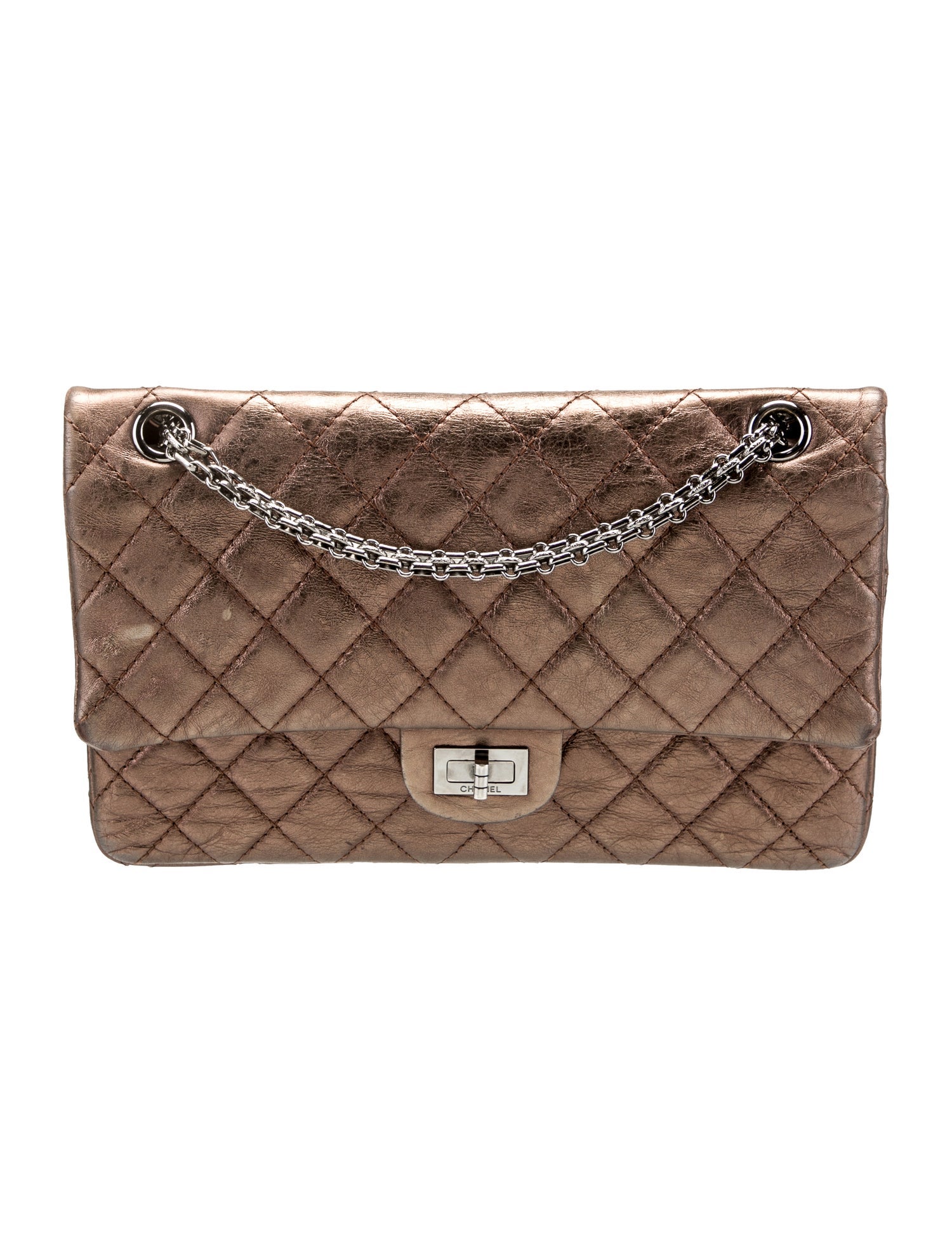 Chanel Suede Reissue 225 Double Flap Bag - Grey Shoulder Bags, Handbags ...