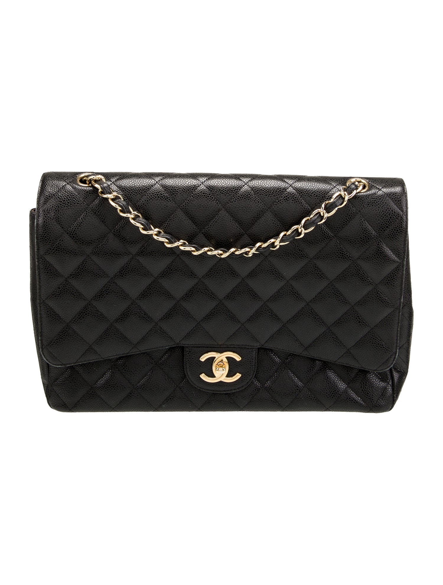 Chanel Classic Maxi Double Flap Bag - Black Shoulder Bags, Handbags ...