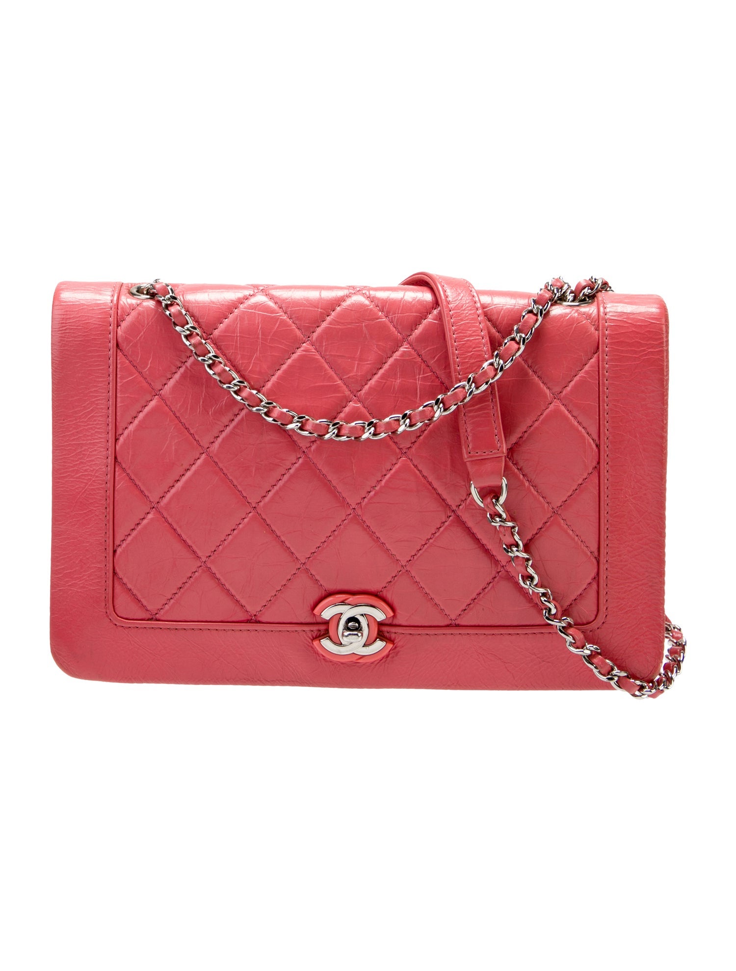Chanel Classic Quilted Wallet On Chain - Pink Crossbody Bags, Handbags ...