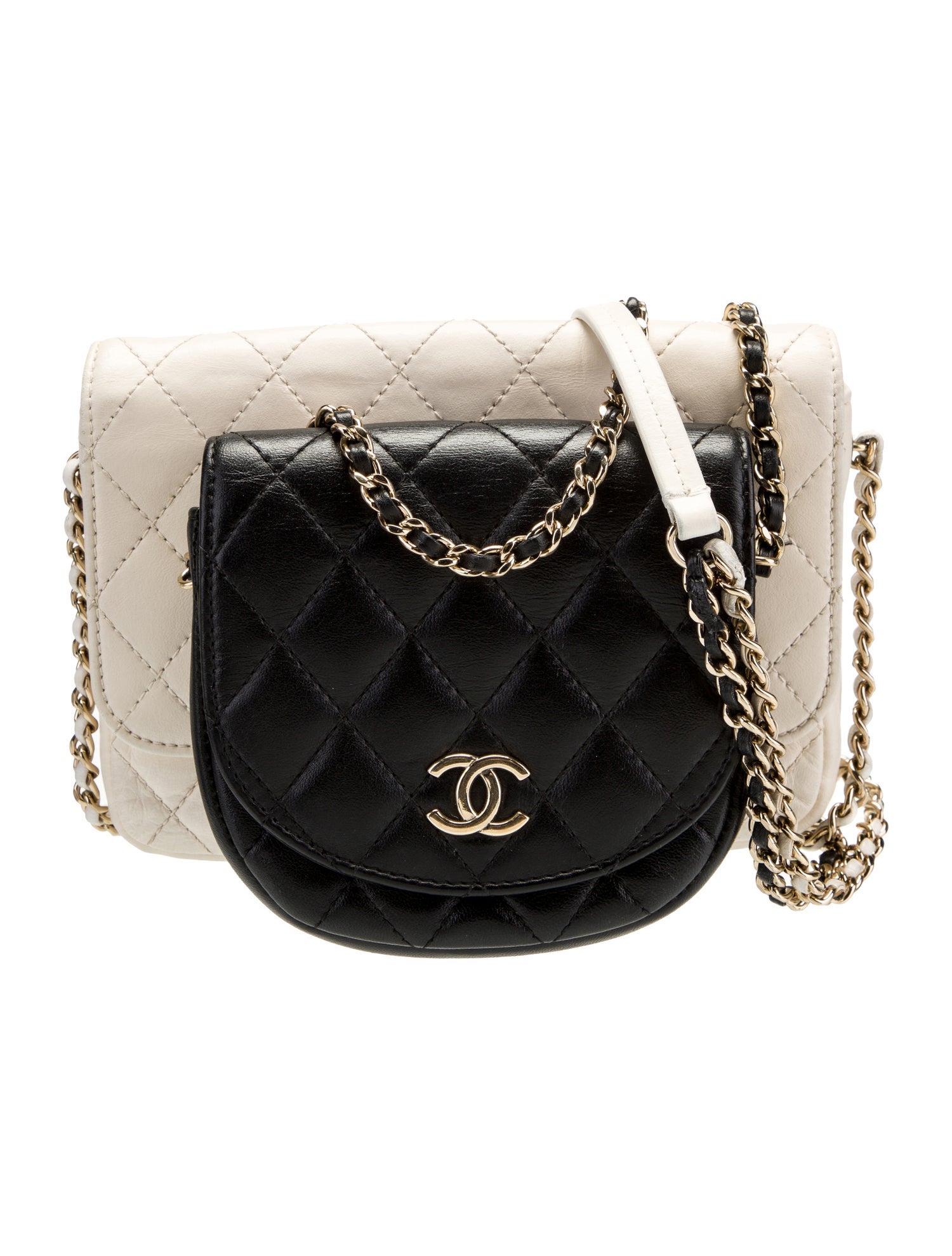 Chanel Quilted Side-Packs Bag - Black Crossbody Bags, Handbags ...