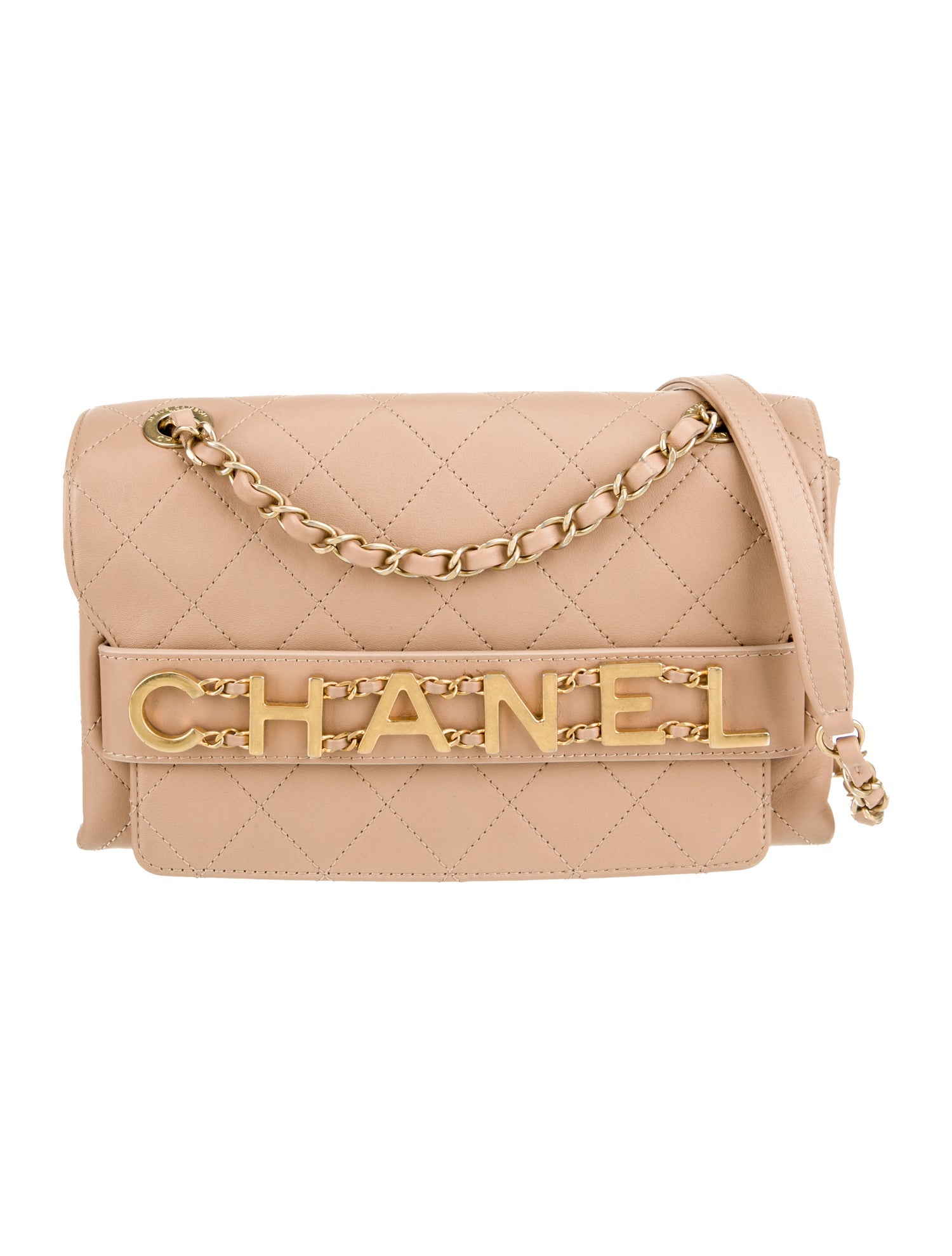 Chanel Enchained Flap Bag - Neutrals Shoulder Bags, Handbags ...