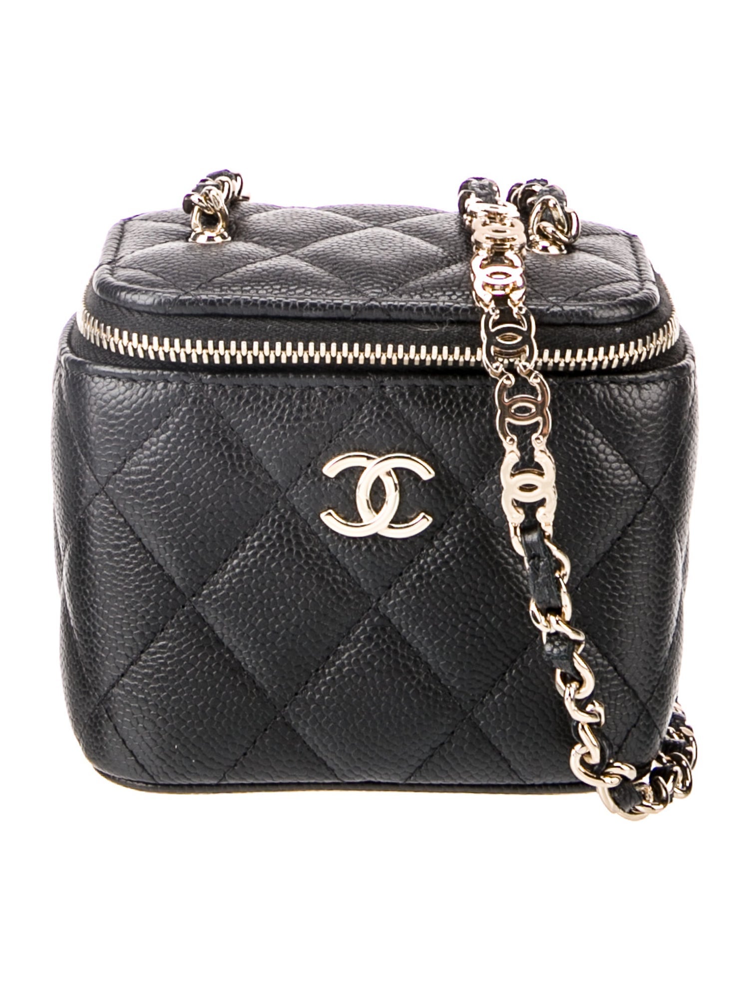 Chanel Mini Vanity Case w/ Chain - Black Mini Bags, Handbags ...