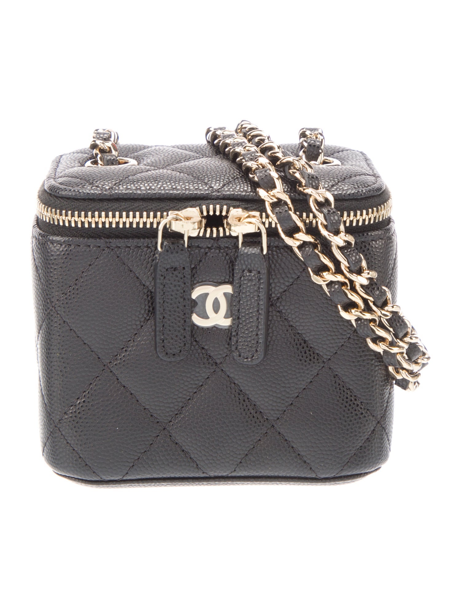 Chanel Mini Vanity Case w/ Chain - Black Mini Bags, Handbags ...