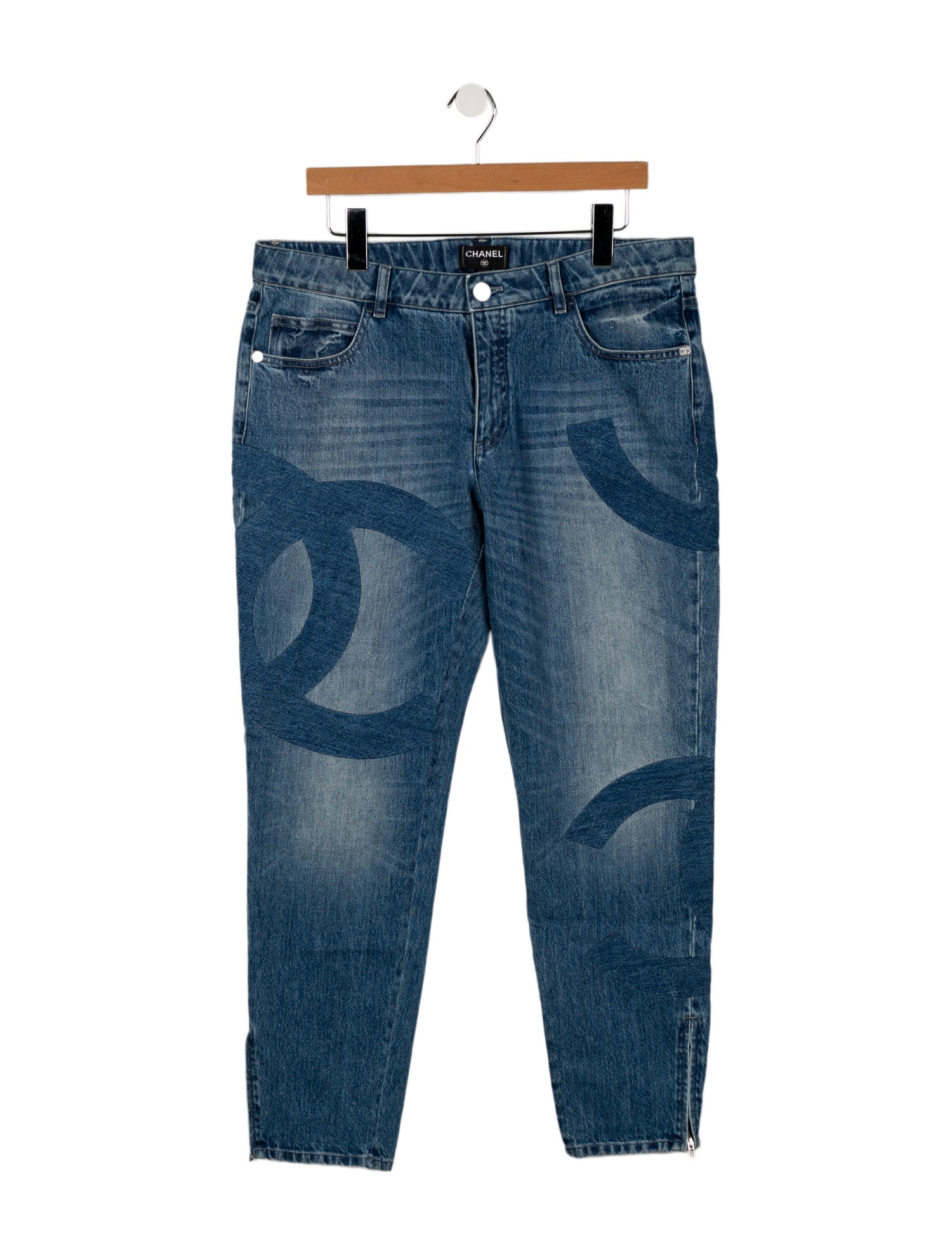 Chanel 2017 Straight Leg Jeans - Blue, 10" Rise Jeans, Clothing ...