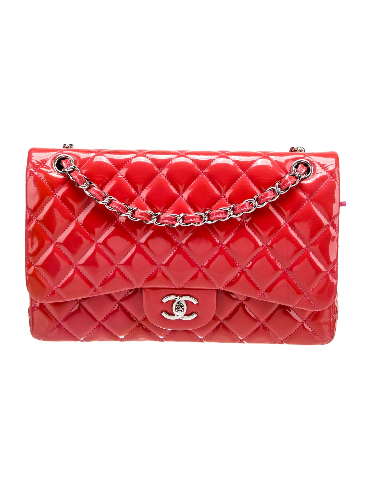 Chanel Classic Lambskin Jumbo Double Flap Bag - Red Shoulder Bags ...