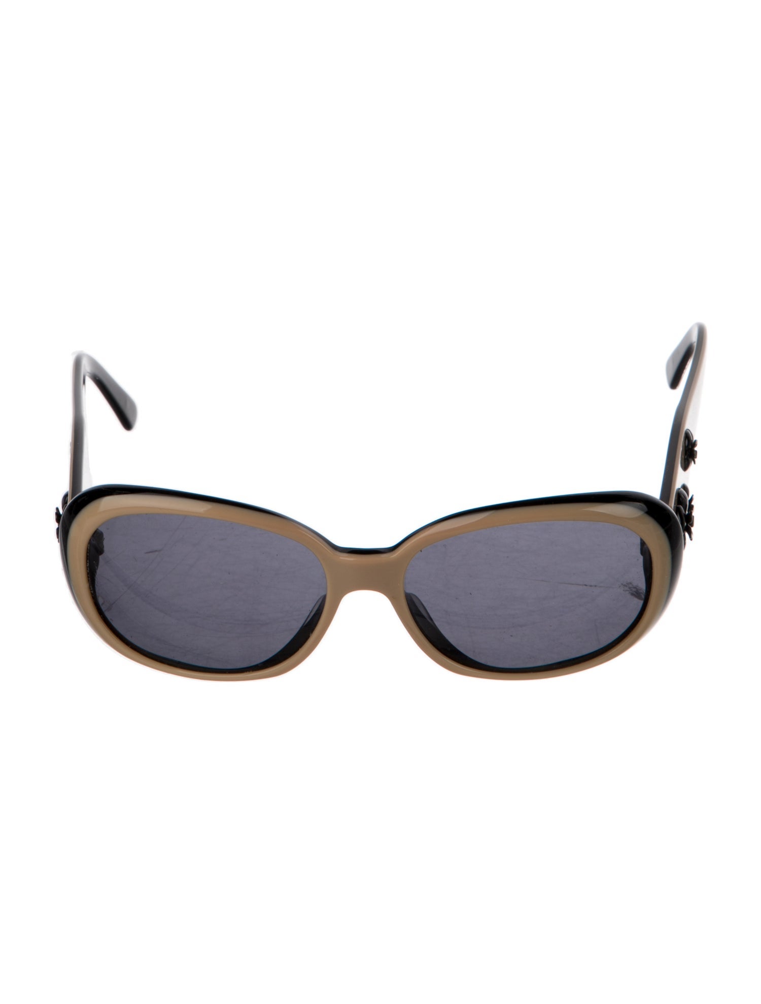 Chanel Interlocking CC Logo Square Sunglasses - Neutrals Sunglasses ...