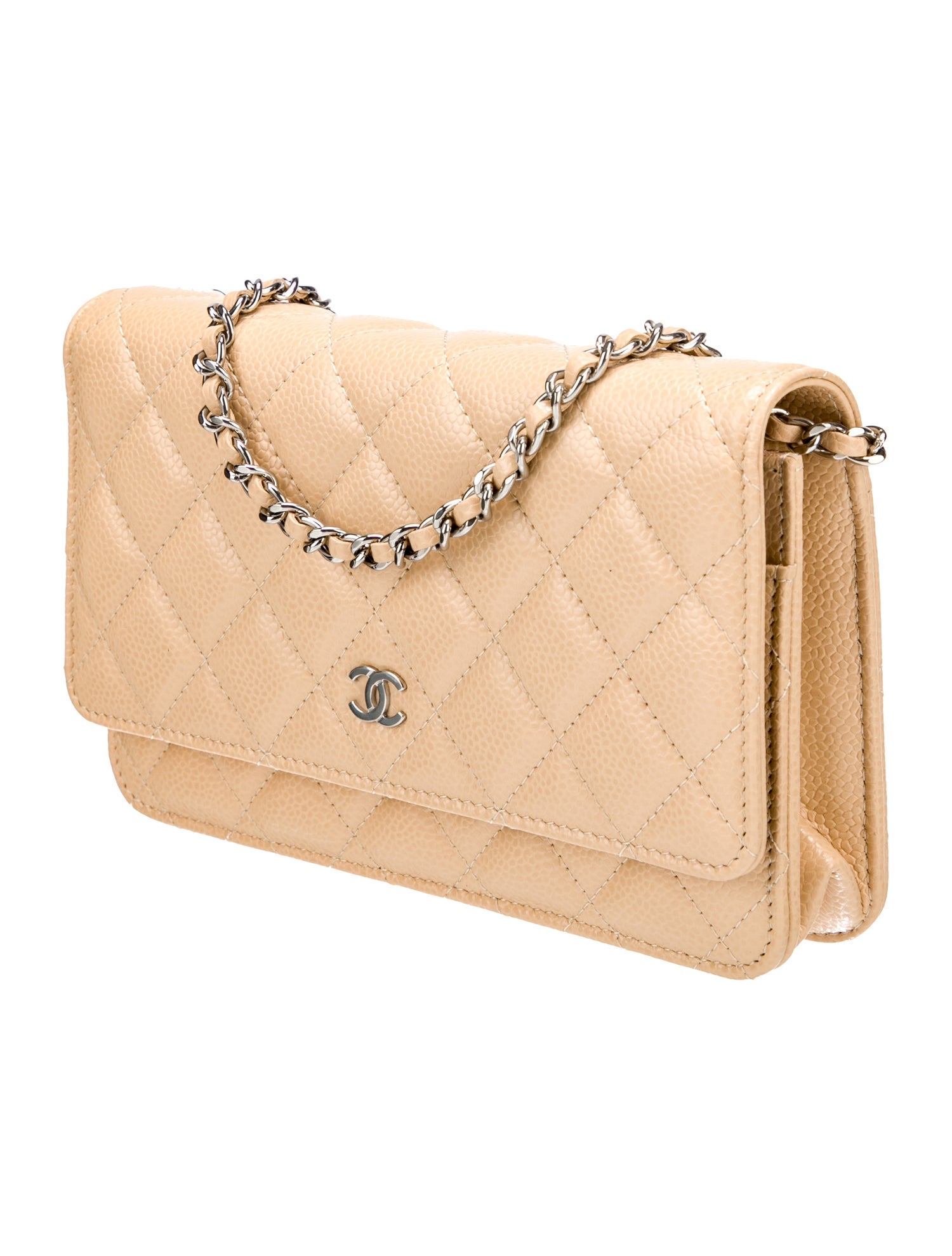 Chanel Classic Quilted Wallet On Chain - Pink Crossbody Bags, Handbags ...