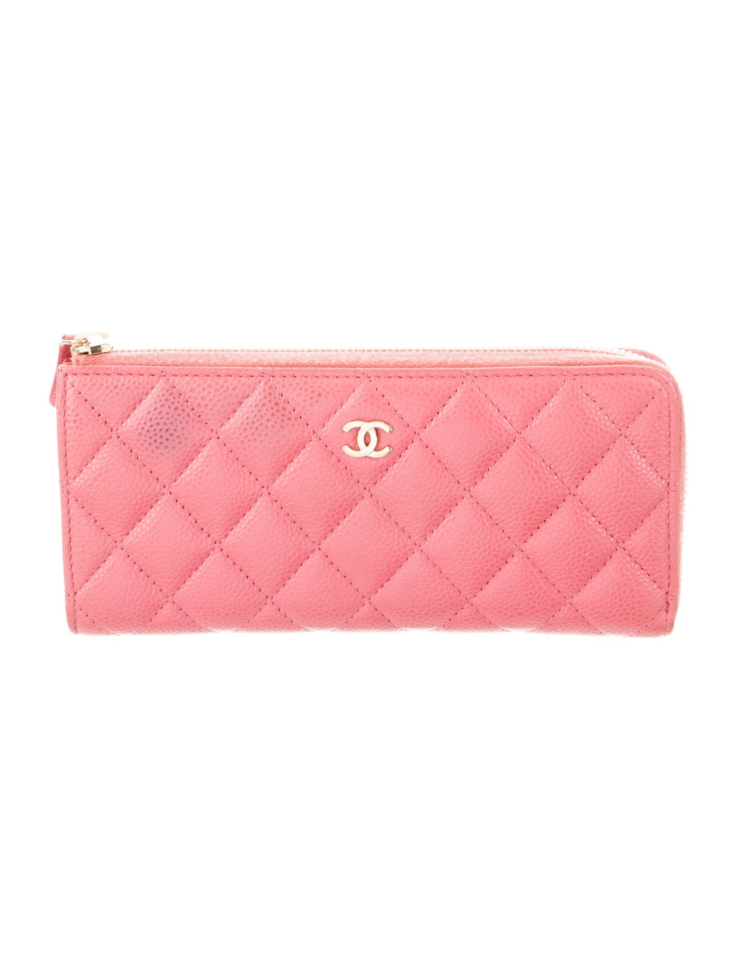 Chanel 2017-2018 Interlocking CC Logo Continental Wallet - Pink Wallets ...