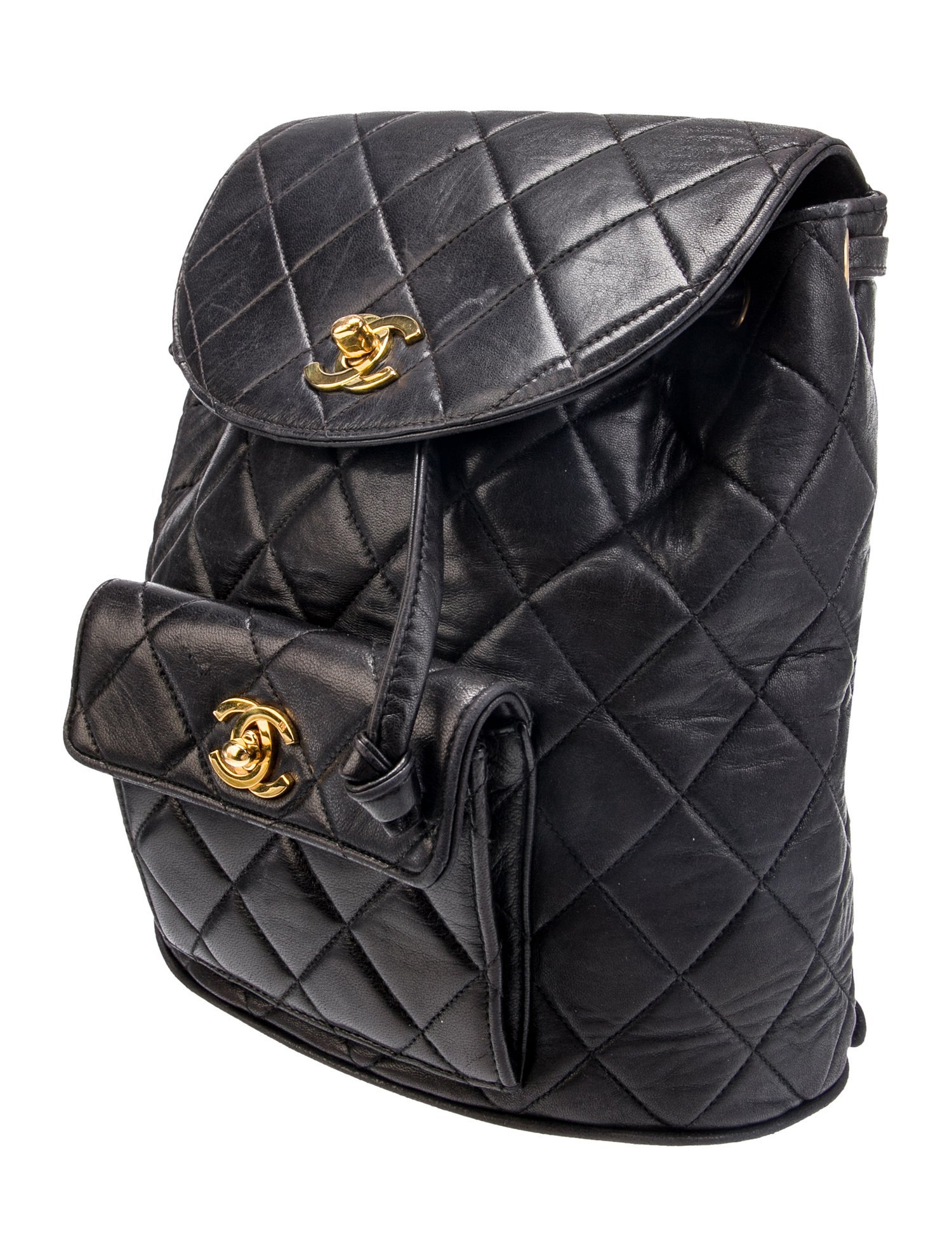 Chanel Denim Quilted Backpack - Black Backpacks, Handbags - CHA1128313 ...
