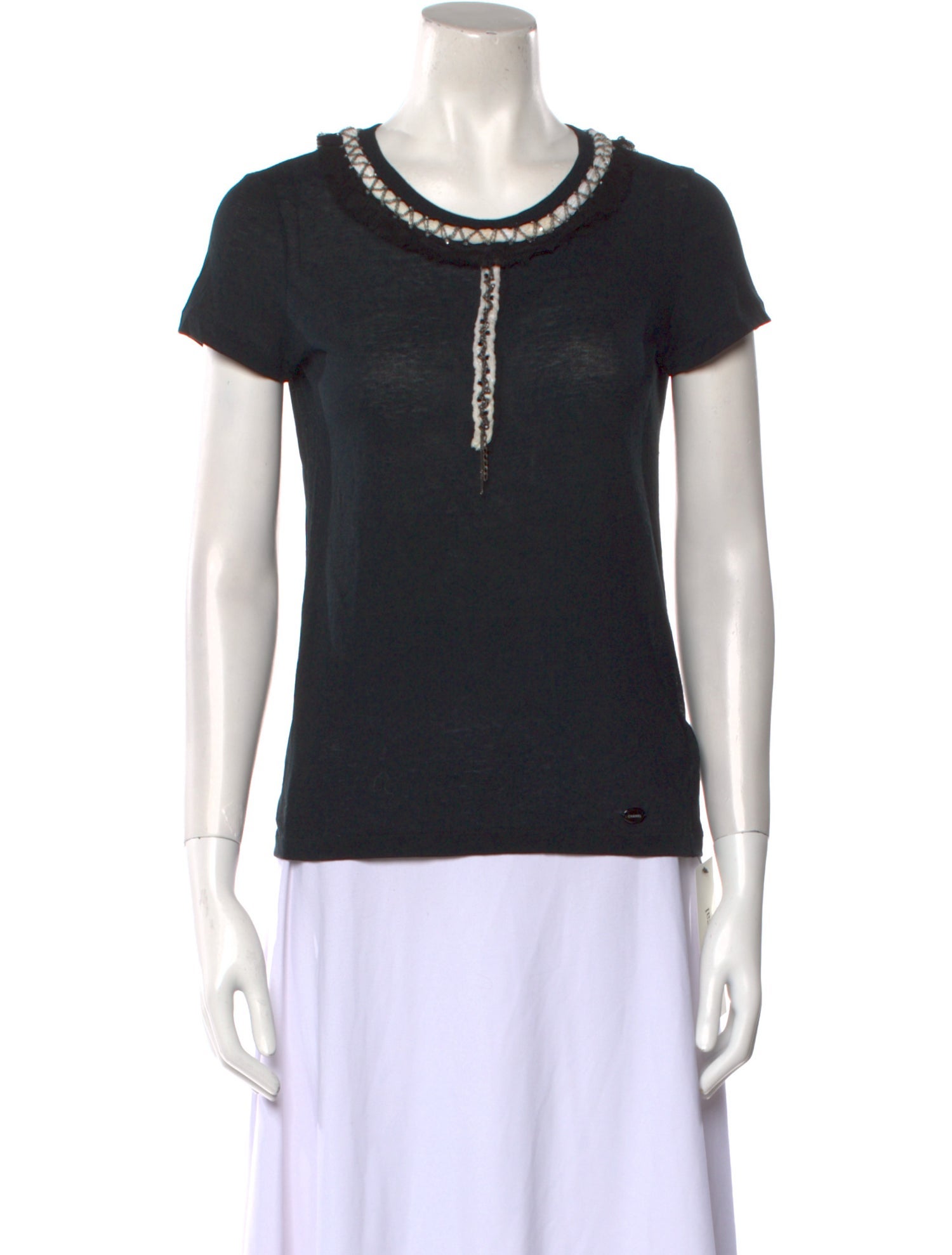 Chanel Vintage 2006 T-Shirt - Black Tops, Clothing - CHA1205213 | The ...