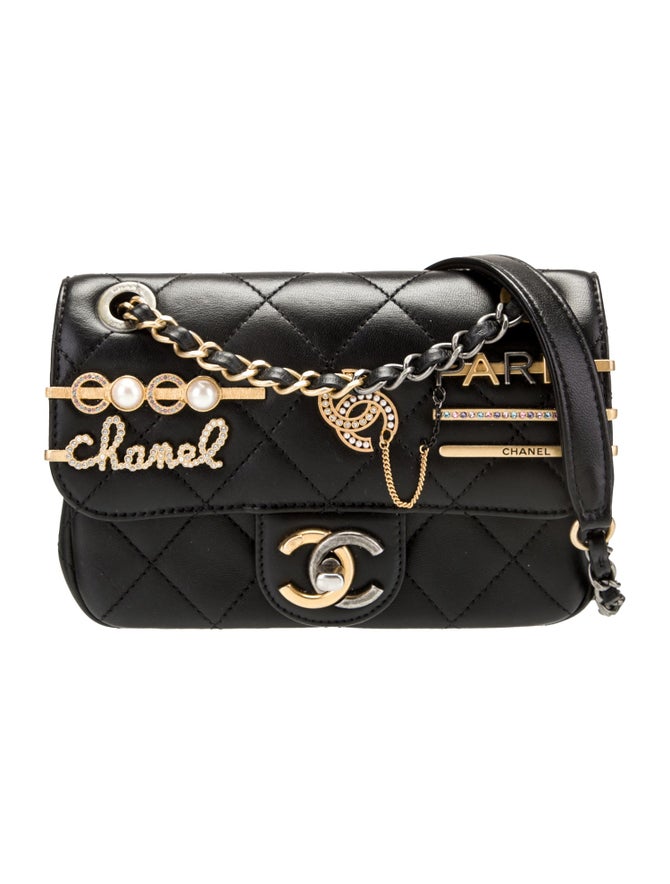Chanel Mini Coco Clips Flap Bag - Black Crossbody Bags, Handbags ...