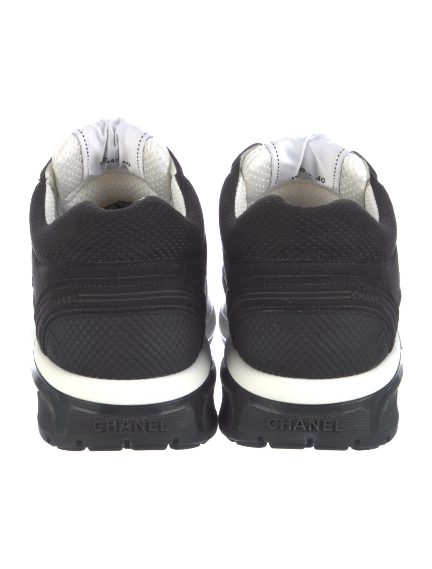 Chanel Interlocking CC Logo Suede Sneakers - Black Sneakers, Shoes - CHA1206037 | The RealReal