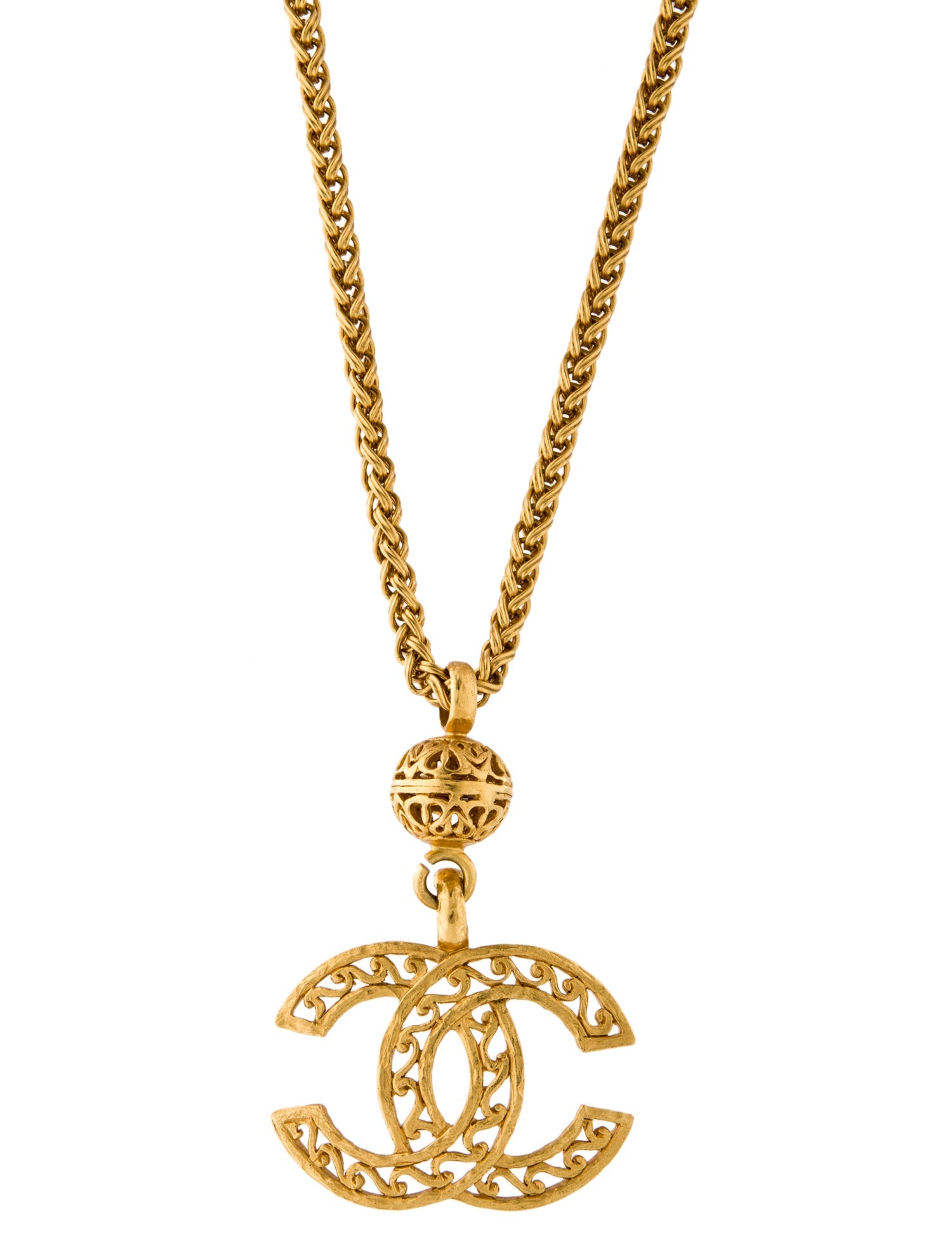 Van Cleef & Arpels Large Model Frivole Pendant Necklace - Rhodium ...