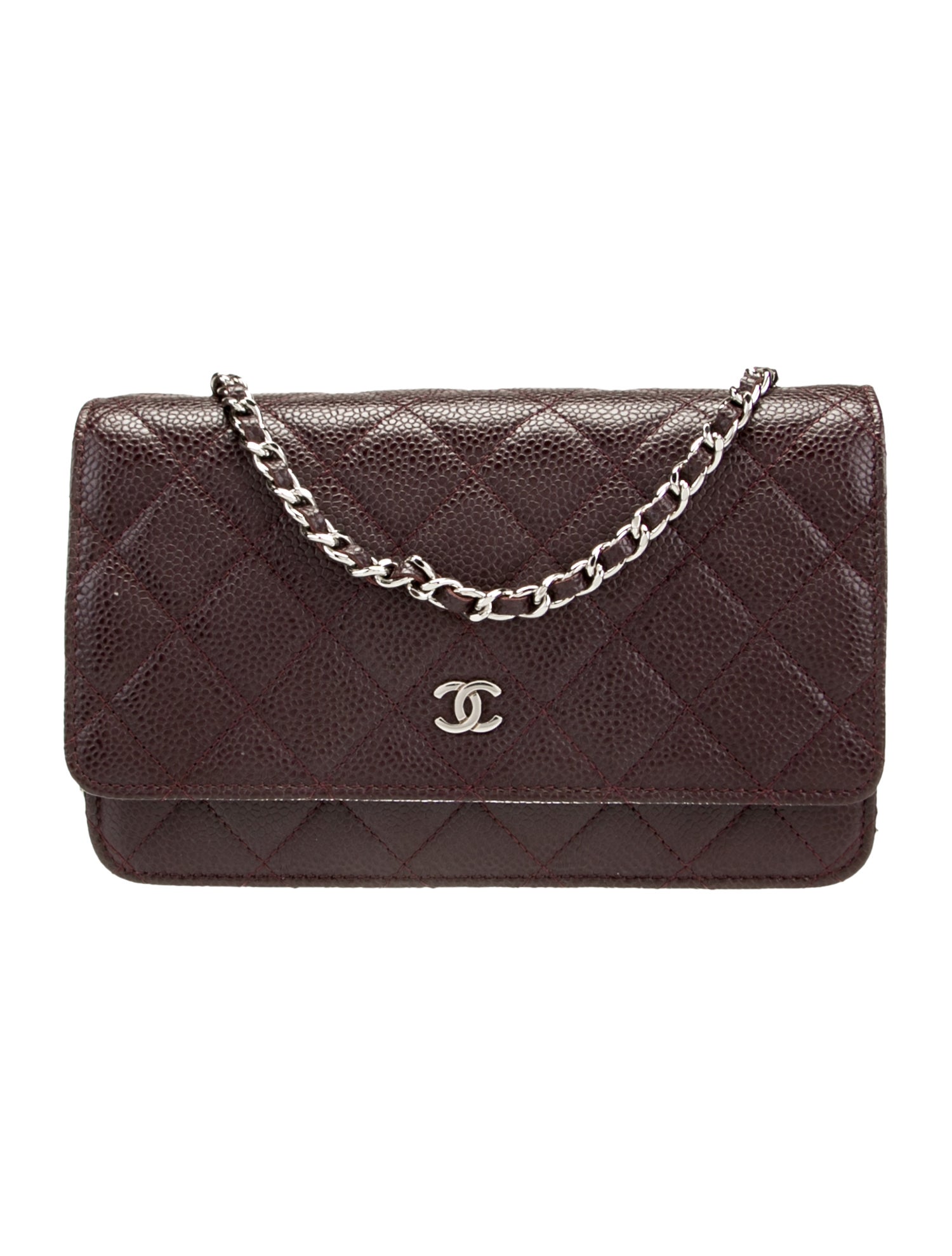 Chanel Classic Wallet on Chain - Burgundy Crossbody Bags, Handbags ...