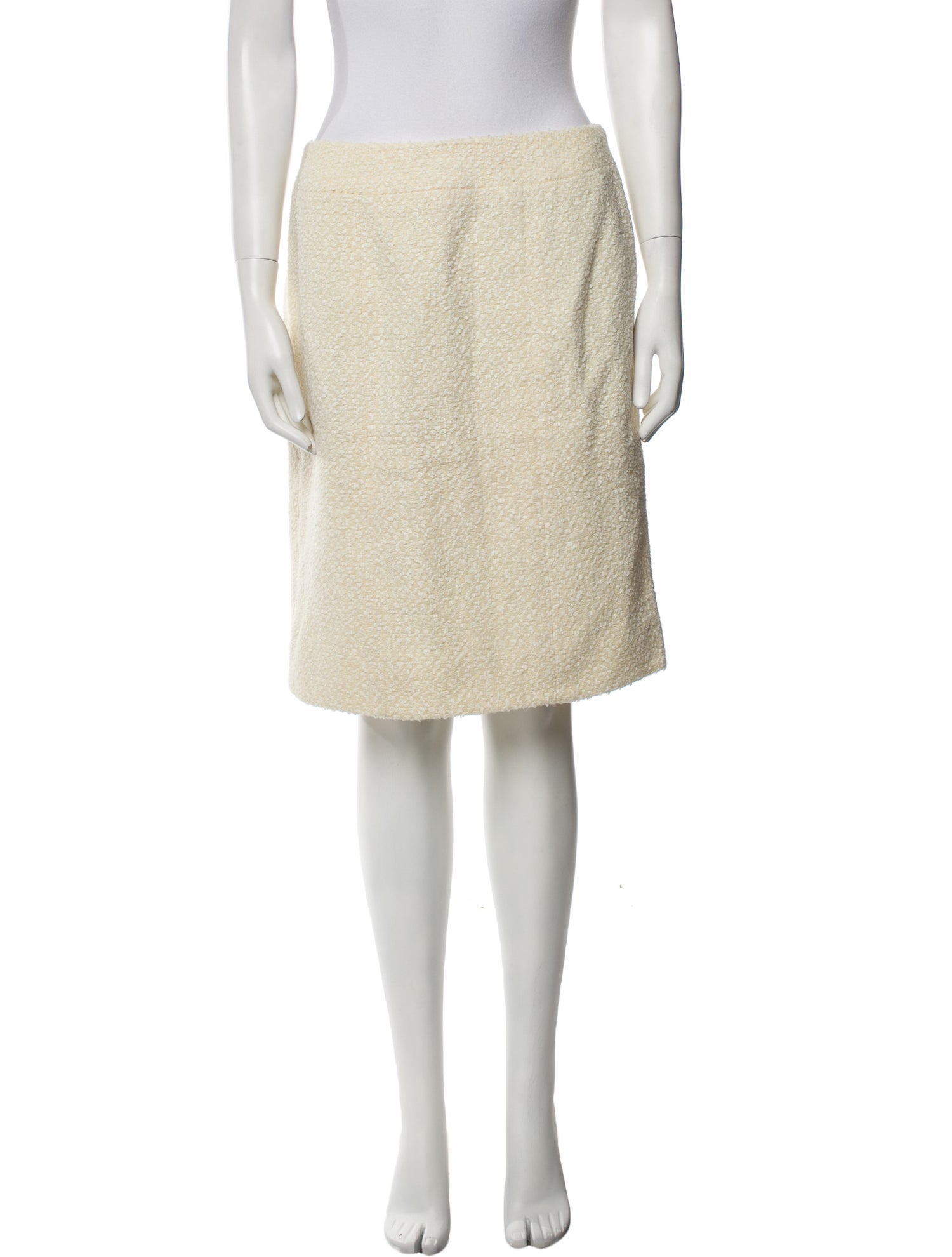 Chanel Vintage Knee-Length Skirt - Neutrals Skirts, Clothing ...