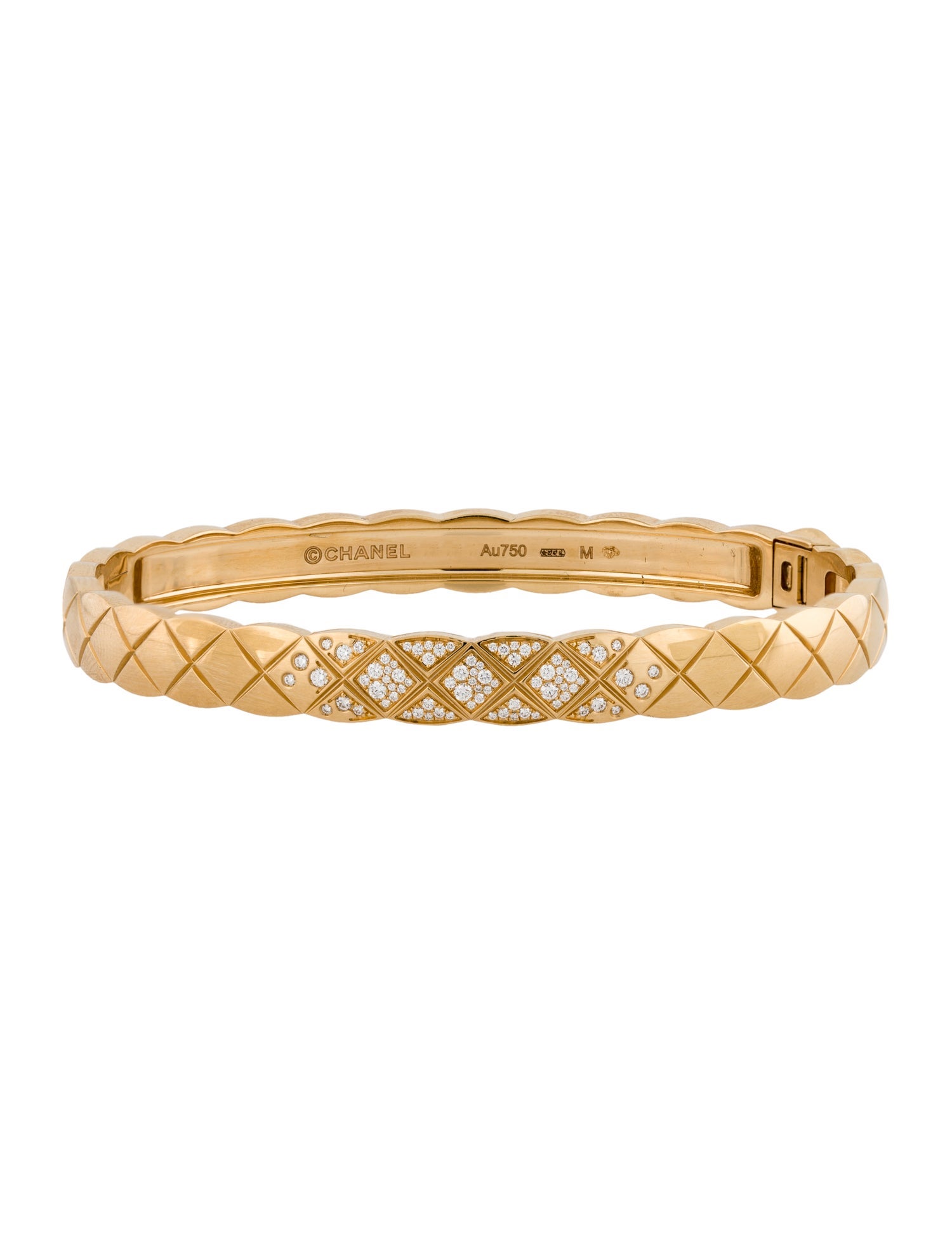 Chanel 18K Diamond Coco Crush Bangle - 18K Yellow Gold Bangle, Bracelets - CHA1214231 | The RealReal