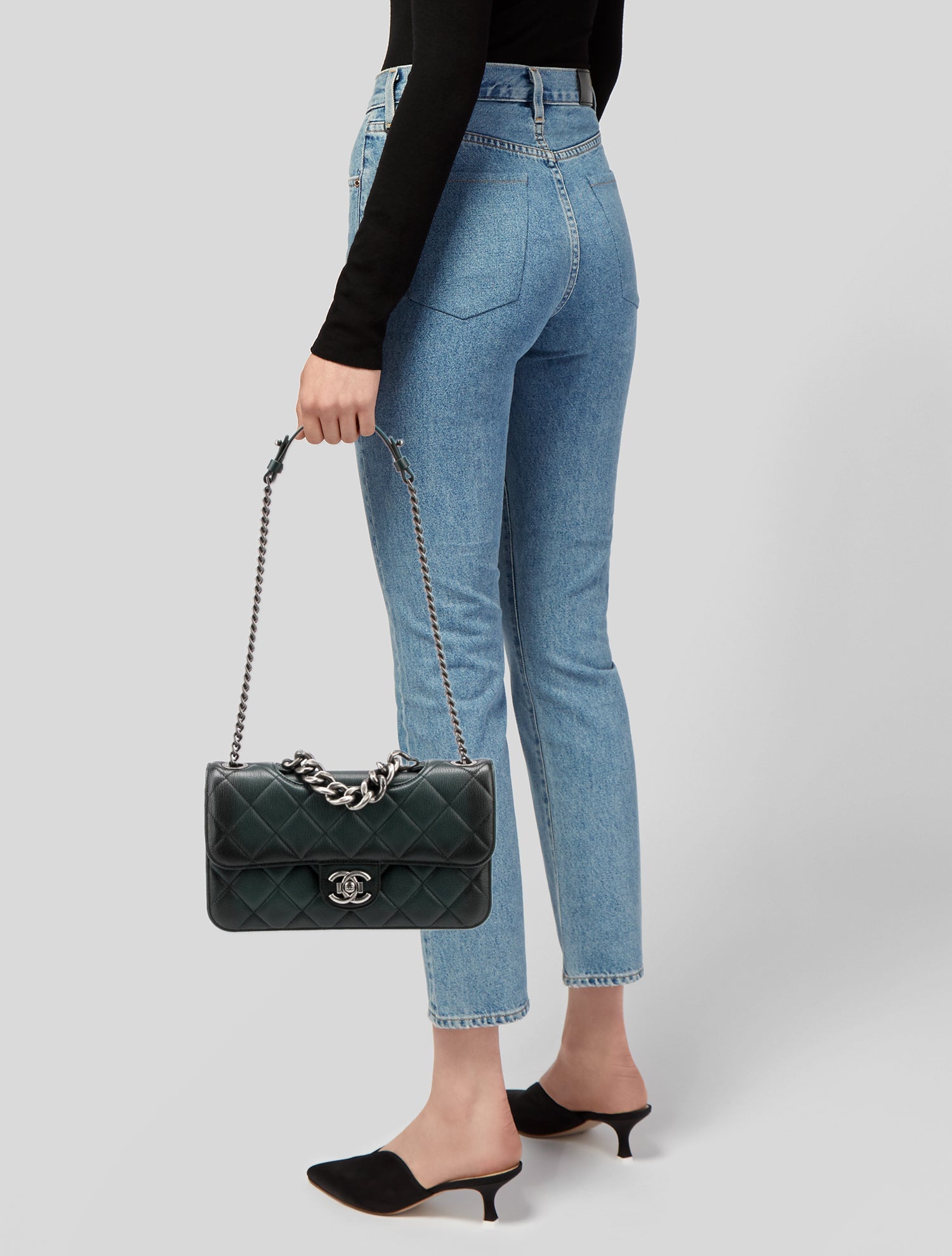 Chanel Mini Square Flap Bag - Black Shoulder Bags, Handbags ...