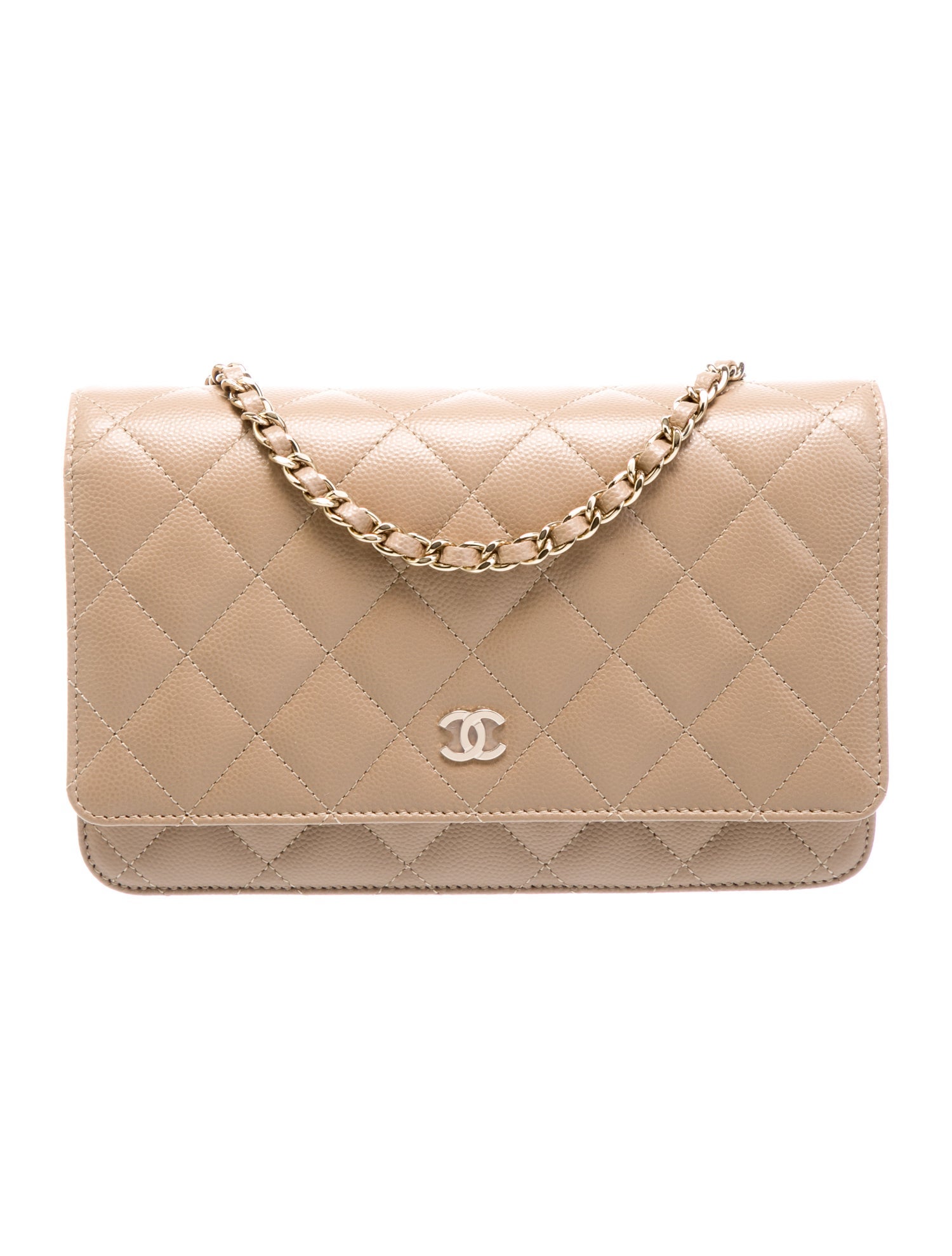 Chanel Caviar Classic Wallet On Chain w/Tags - Neutrals Shoulder Bags ...