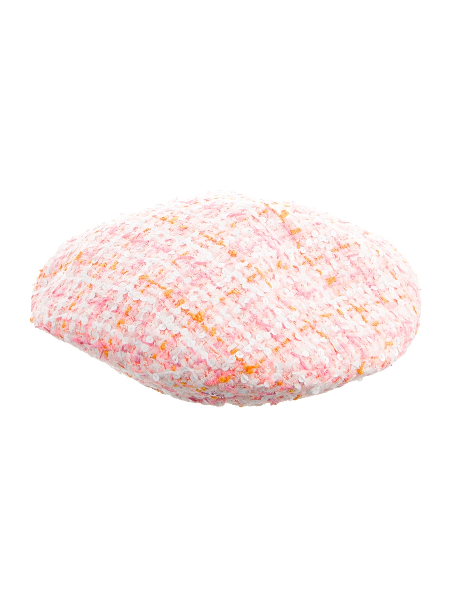 Chanel 2019 CC Tweed Beret - Orange Hats, Accessories - CHA1216840 ...