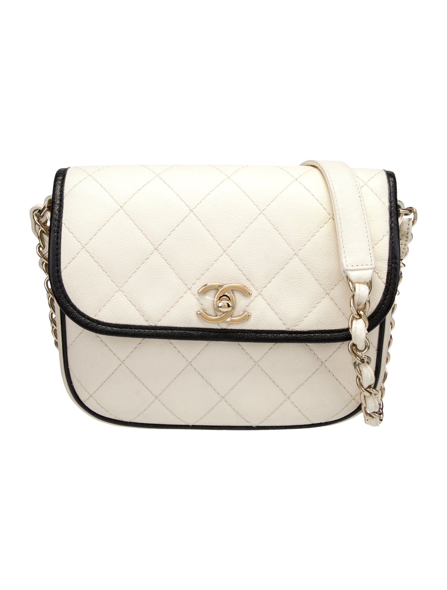 Chanel Mini Round Messenger Bag - White Shoulder Bags, Handbags ...