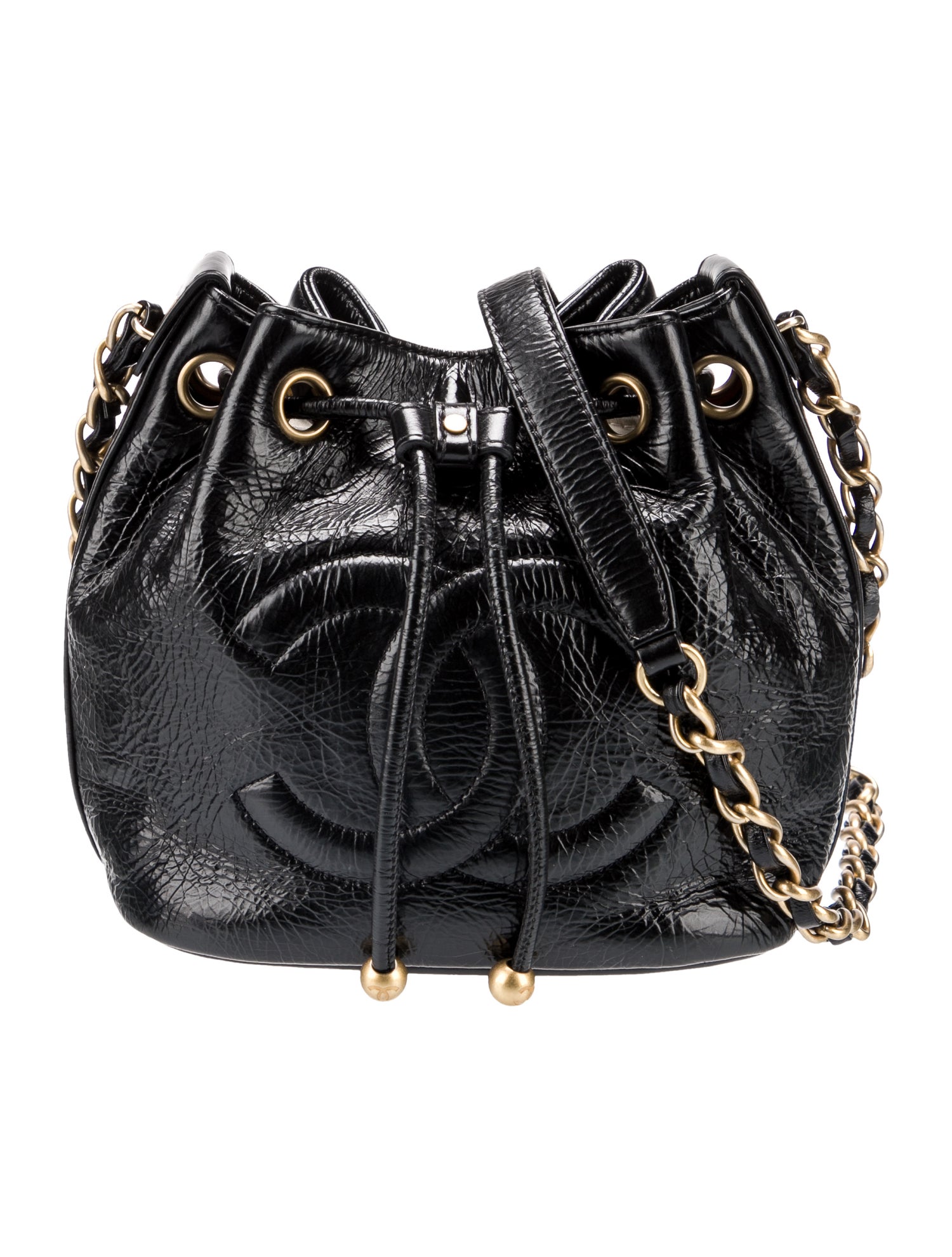 Chanel CC Mini Drawstring Bucket Bag - Black Bucket Bags, Handbags ...
