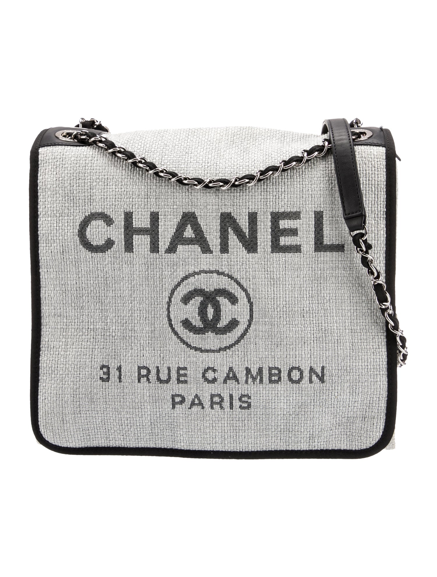 Chanel Deauville Messenger Bag - Grey Shoulder Bags, Handbags ...