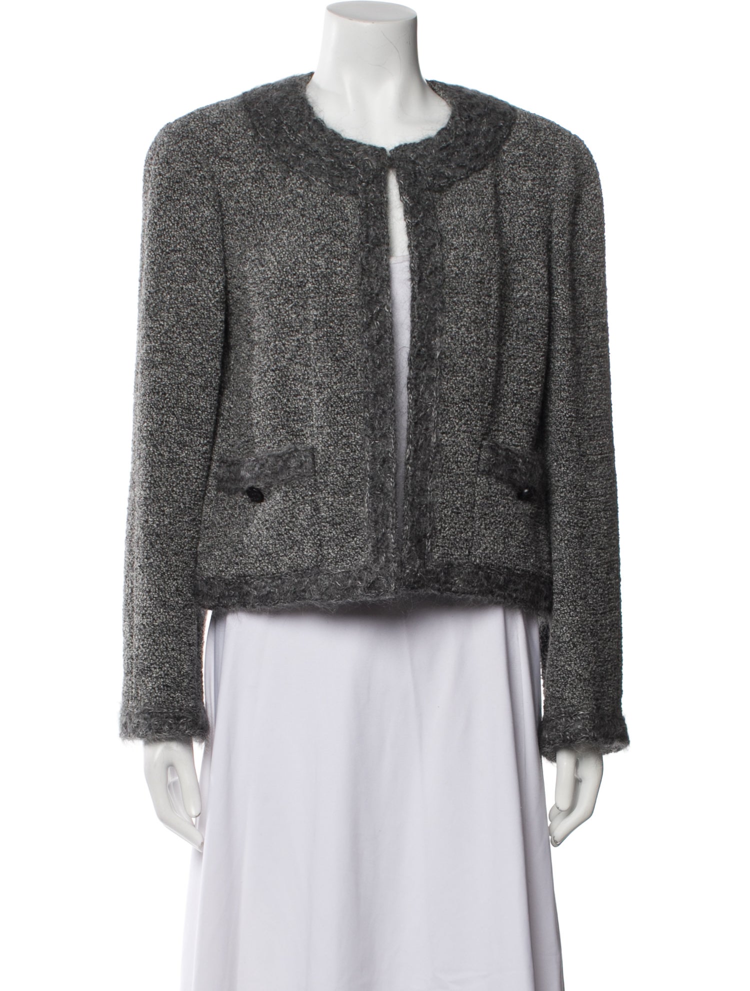 Chanel Vintage 1998 Evening Jacket - Grey Jackets, Clothing ...