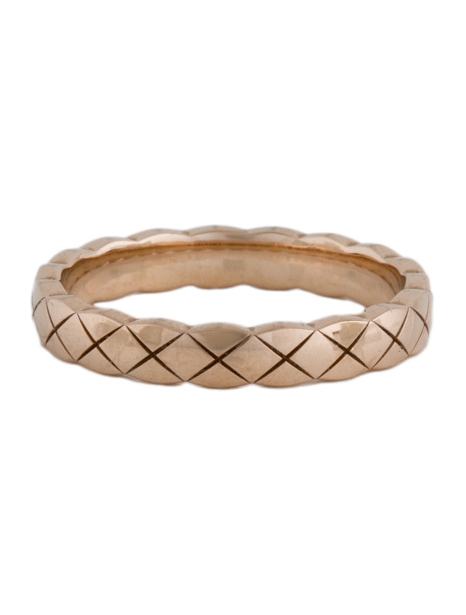 Chanel 18K Coco Crush Ring - 18K Beige Gold Band, Rings - CHA1224927 | The RealReal