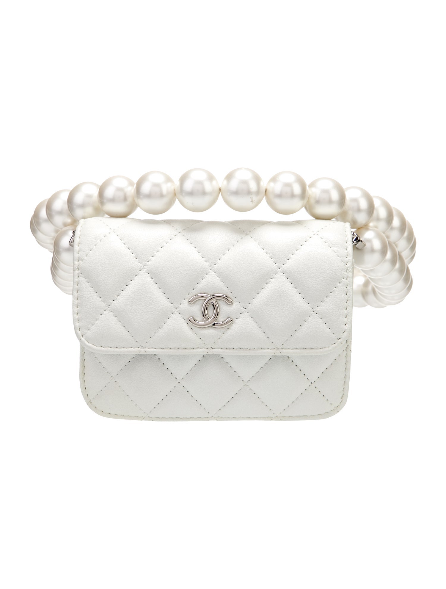 Chanel Maxi Pearls Mini Wallet on Chain - White Mini Bags, Handbags ...