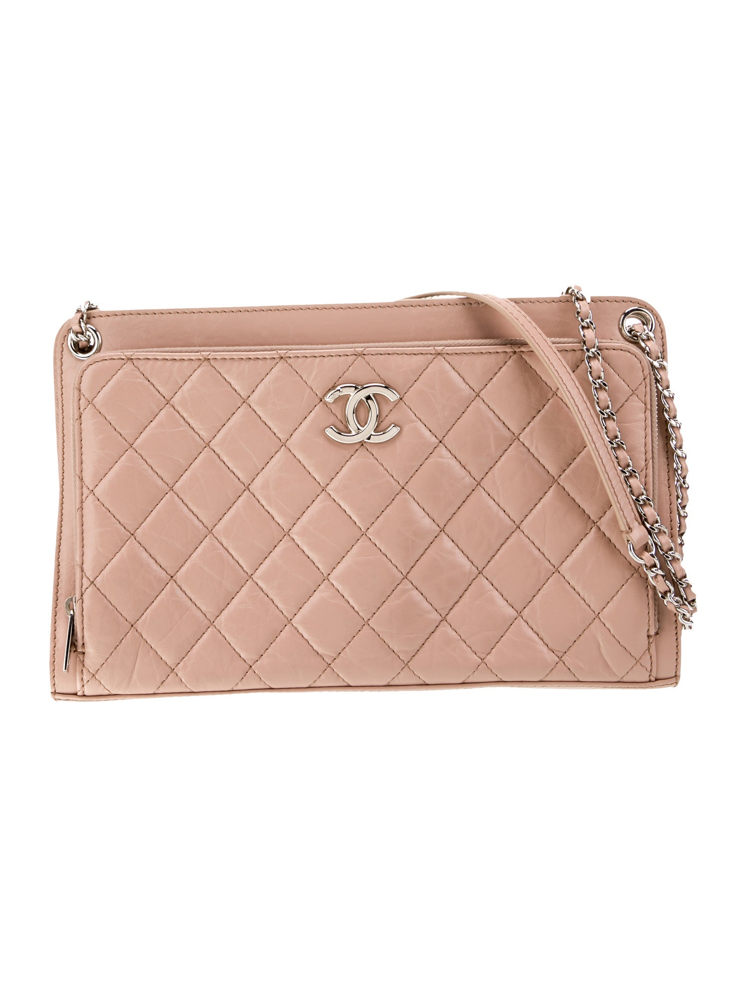 Chanel CC Quilted Crossbody Bag - Pink Crossbody Bags, Handbags ...