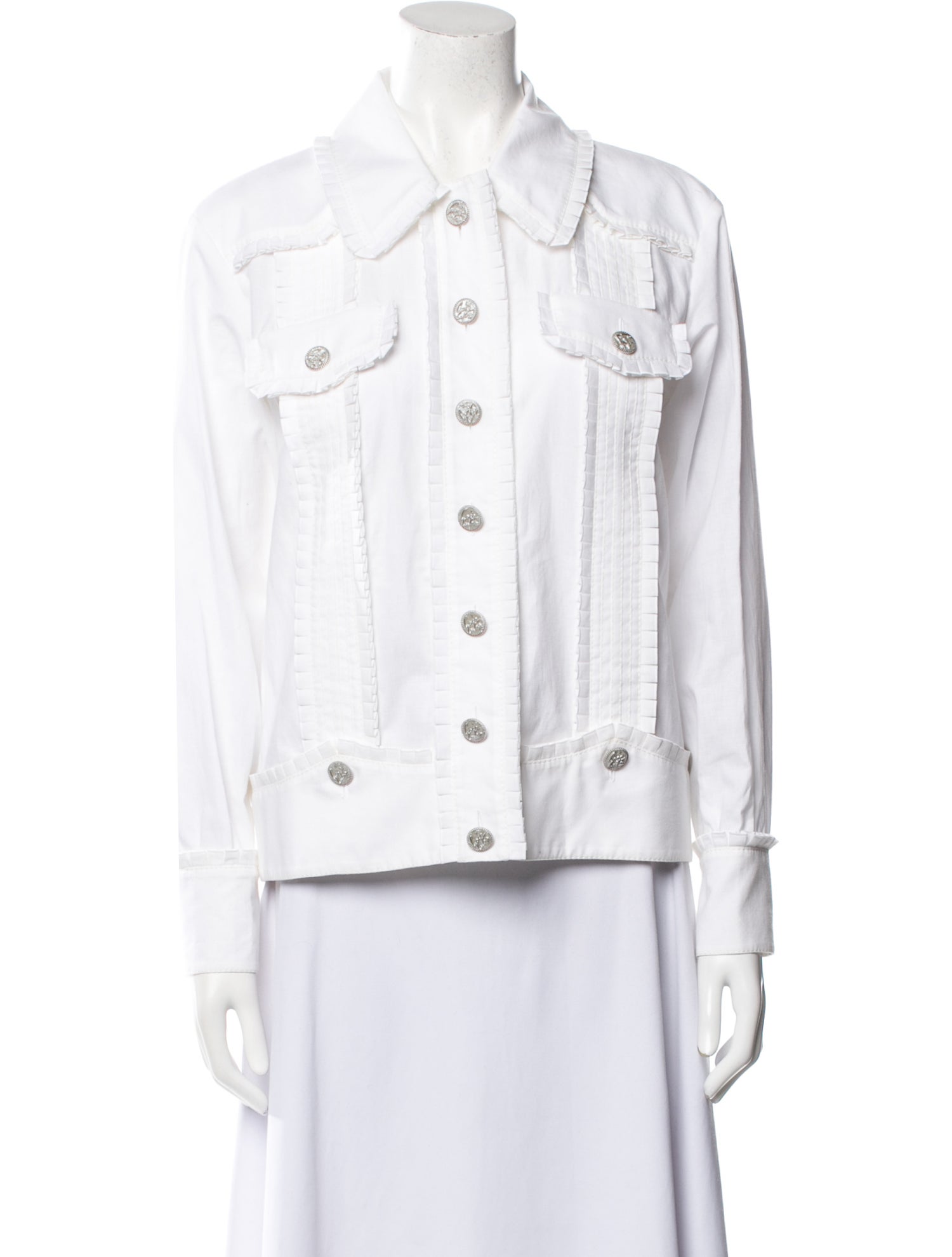 Chanel 2017 Denim Jacket - White Jackets, Clothing - CHA1230948 | The ...