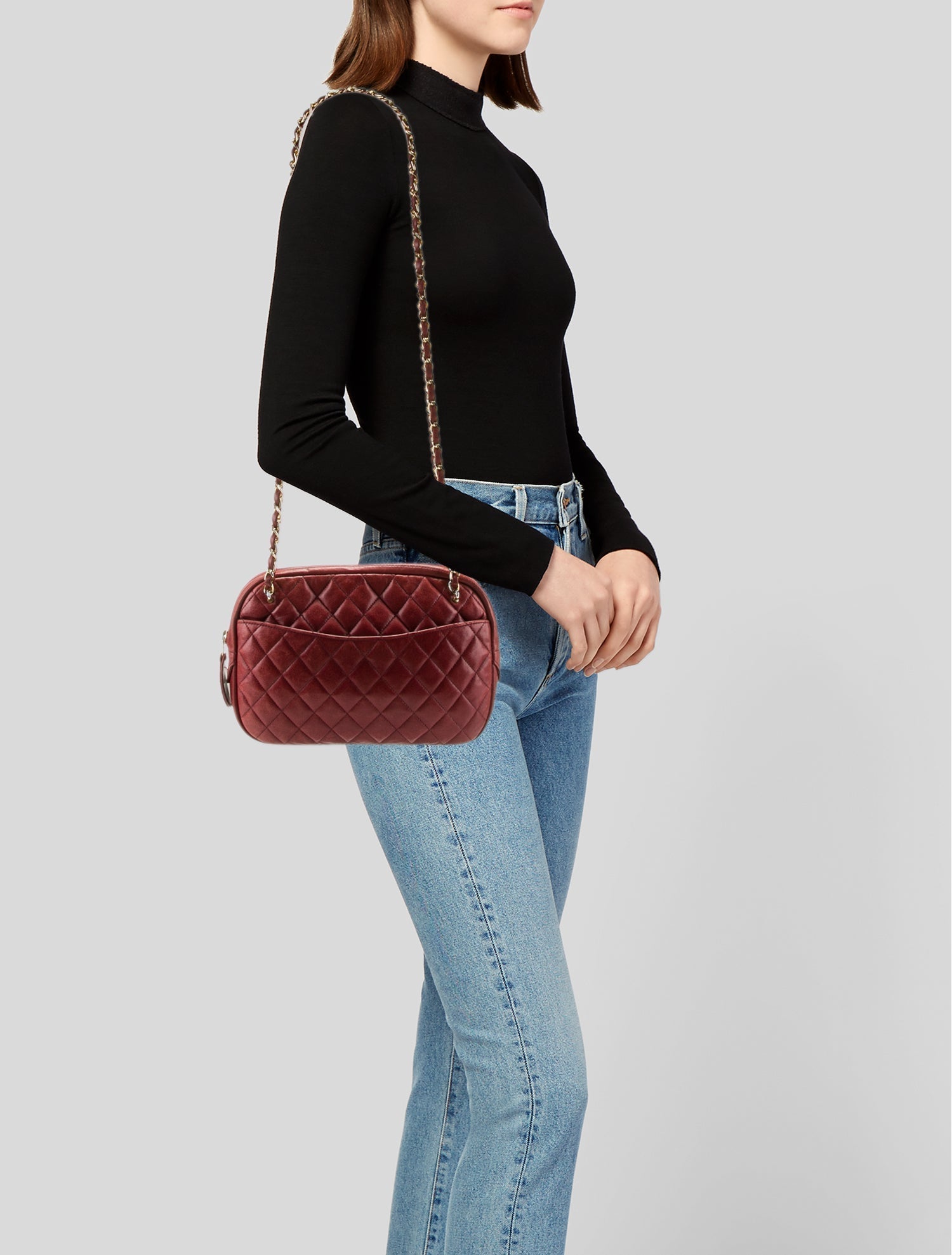 Chanel Quilted Camera Bag - Red Shoulder Bags, Handbags - CHA1234203 ...