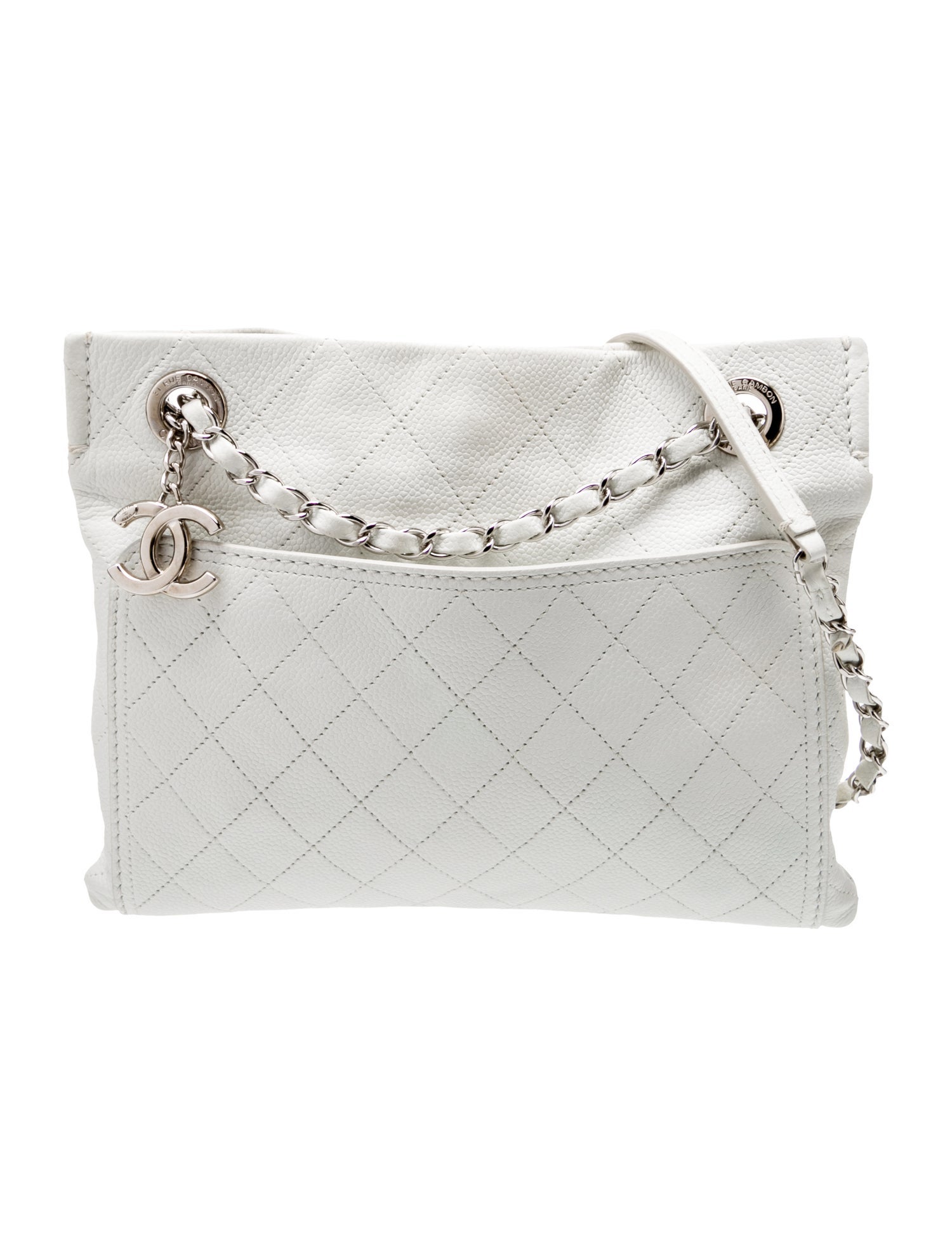 Chanel Small CC Pocket Crossbody Bag - White Crossbody Bags, Handbags ...