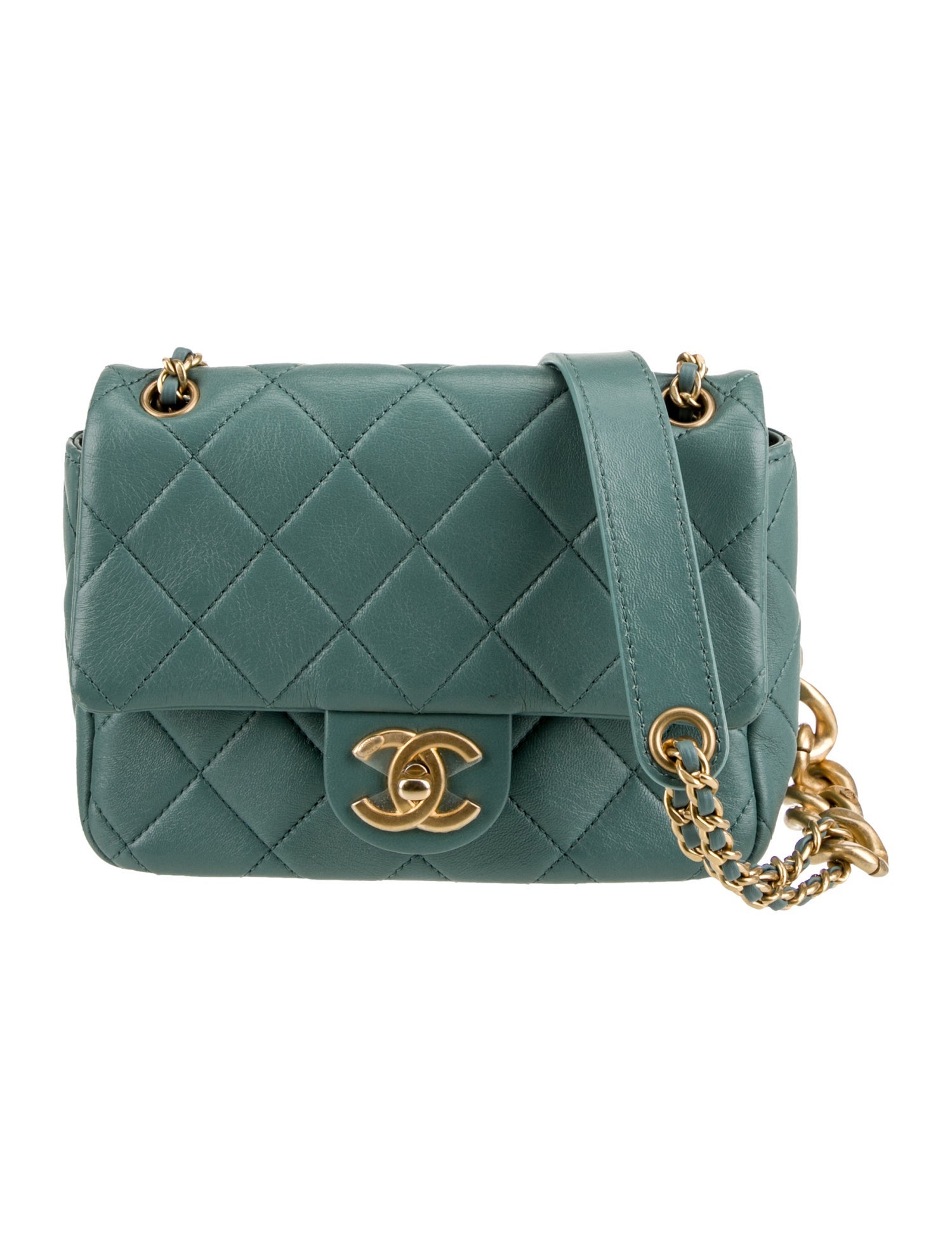 Chanel Convertible Mini Satin Matelasse Flap Bag - Black Crossbody Bags ...
