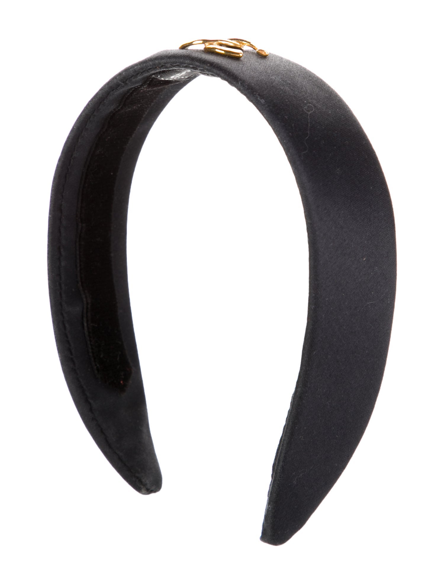 Chanel Satin CC Headband - Black Hair Accessories, Accessories ...