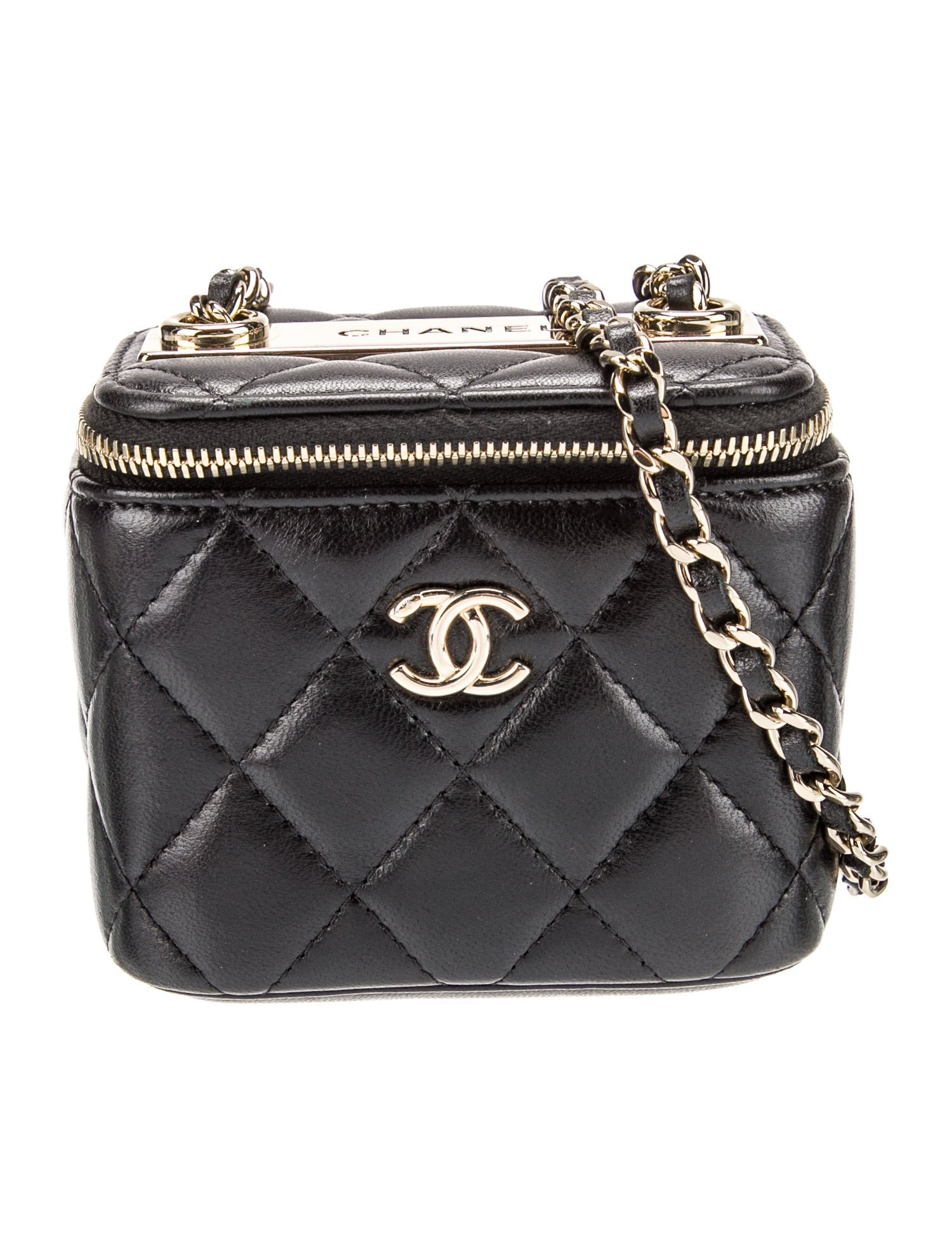 Chanel Denim Mood Clutch w/ Chain - Blue Mini Bags, Handbags ...