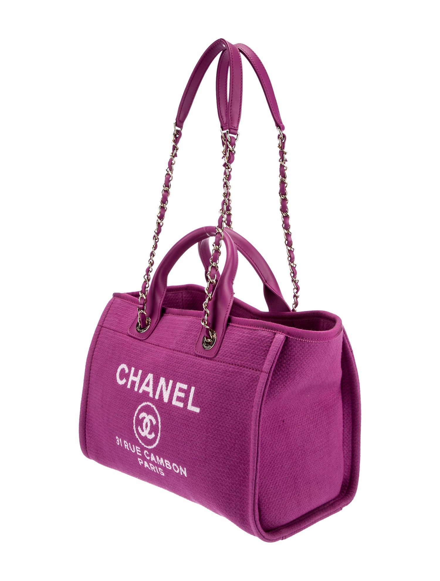 Chanel Small Deauville Tote - Pink Totes, Handbags - CHA1233286 | The ...