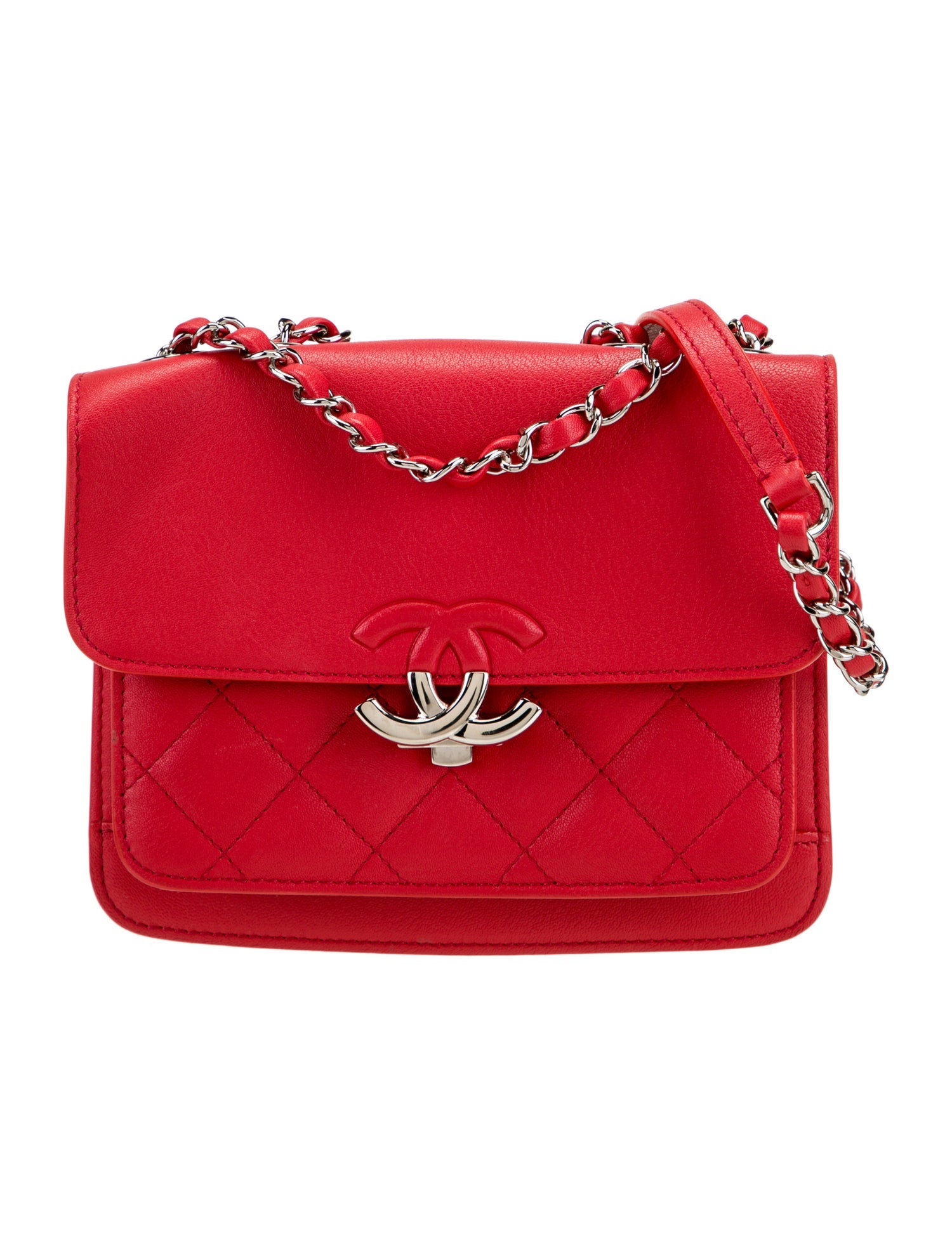 Chanel Small CC Box Flap Bag - Red Shoulder Bags, Handbags - CHA1246224 ...