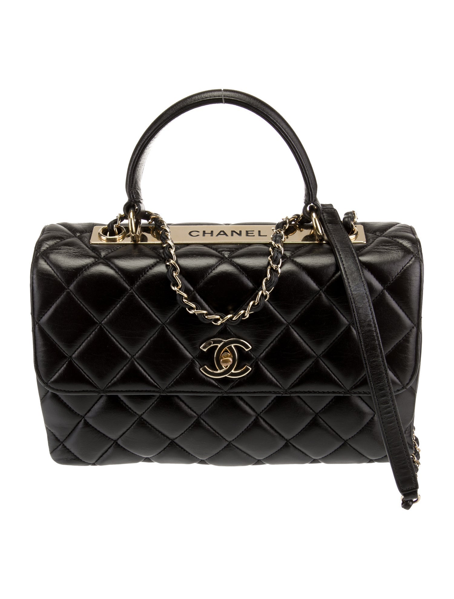Chanel Medium Trendy CC Flap Bag - Black Handle Bags, Handbags ...