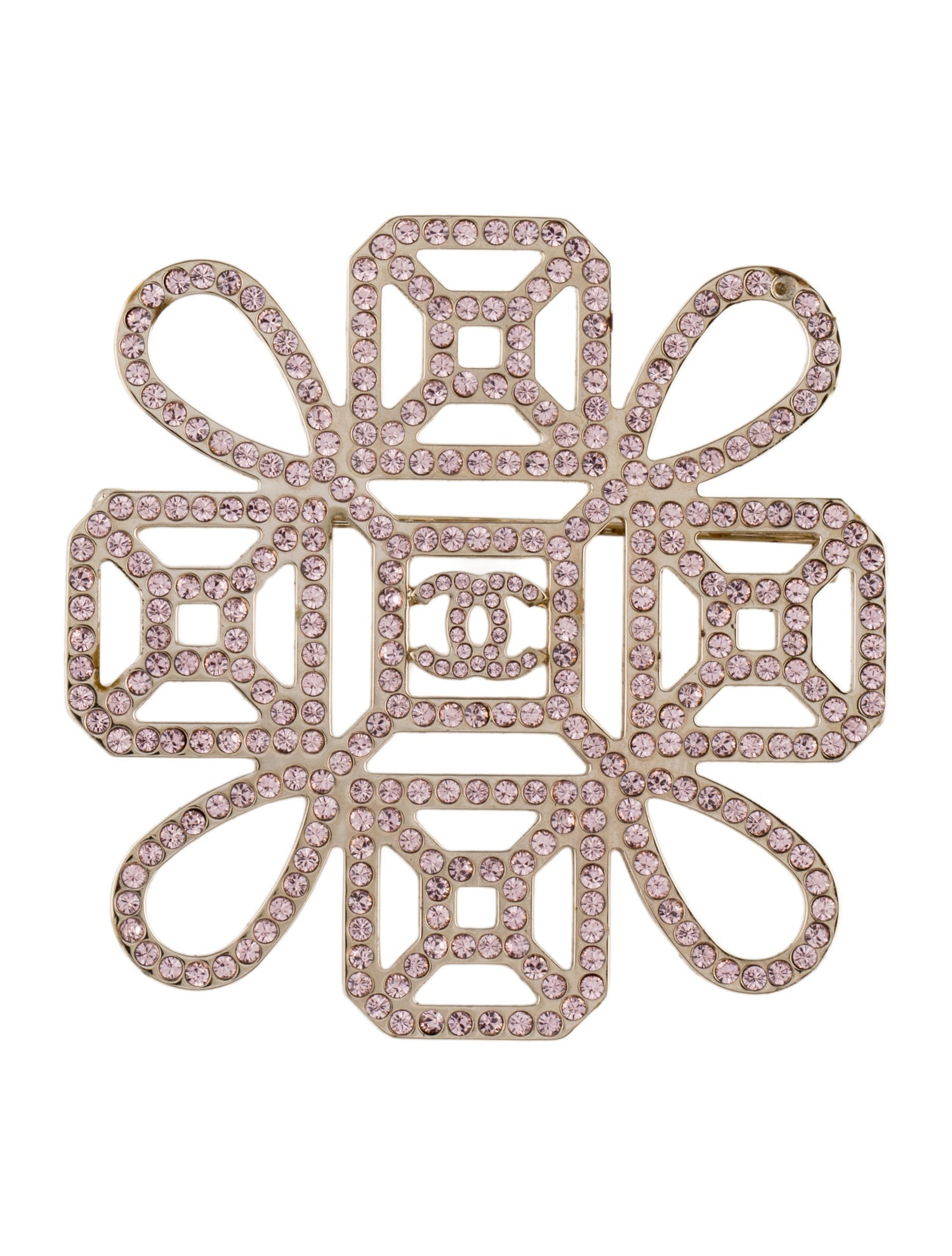 Chanel Strass CC Brooch - Gold-Plated Pin, Brooches - CHA1247650 | The ...