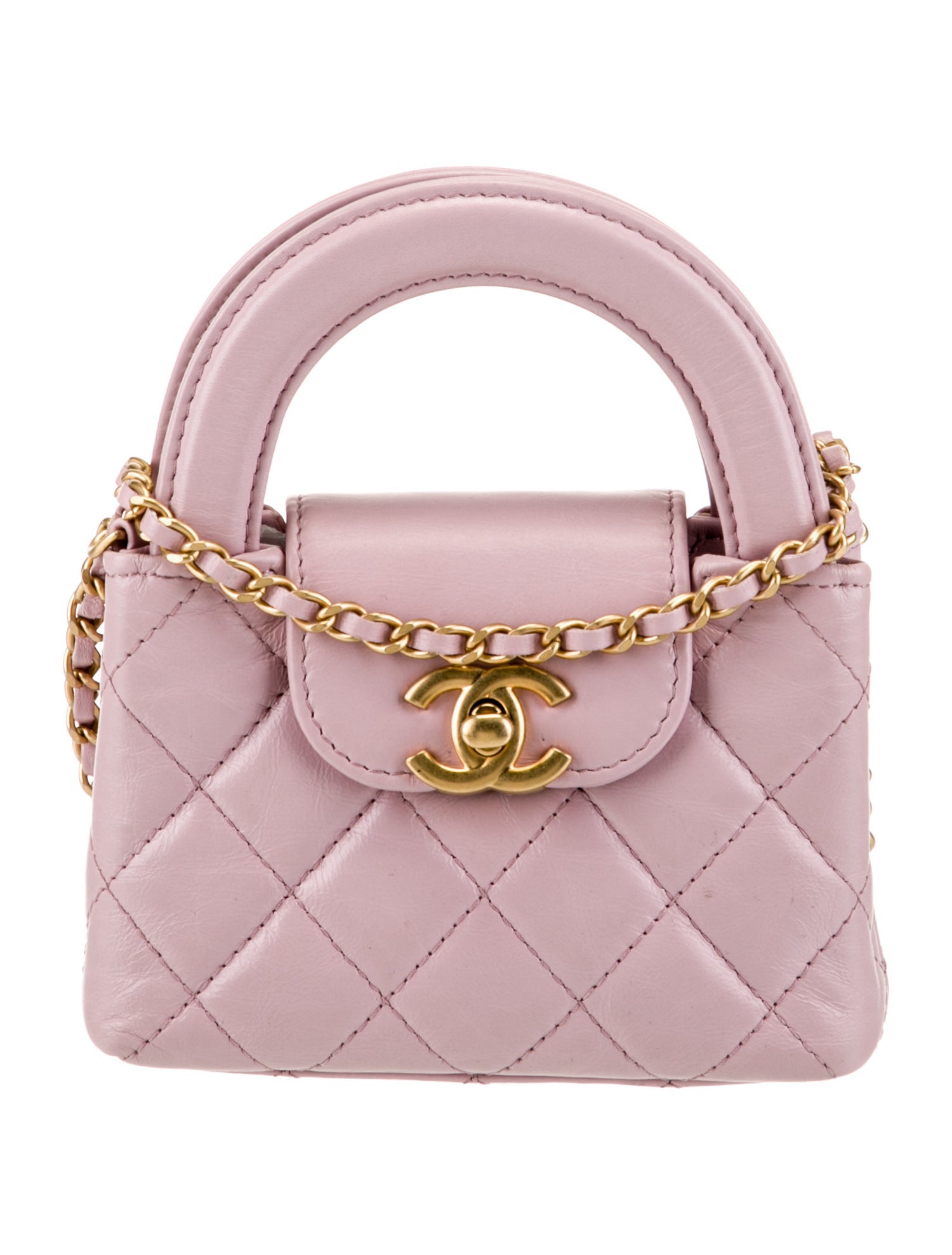 Avec La Troupe Leather Chain Link Mini Bag - Blue Mini Bags, Handbags ...