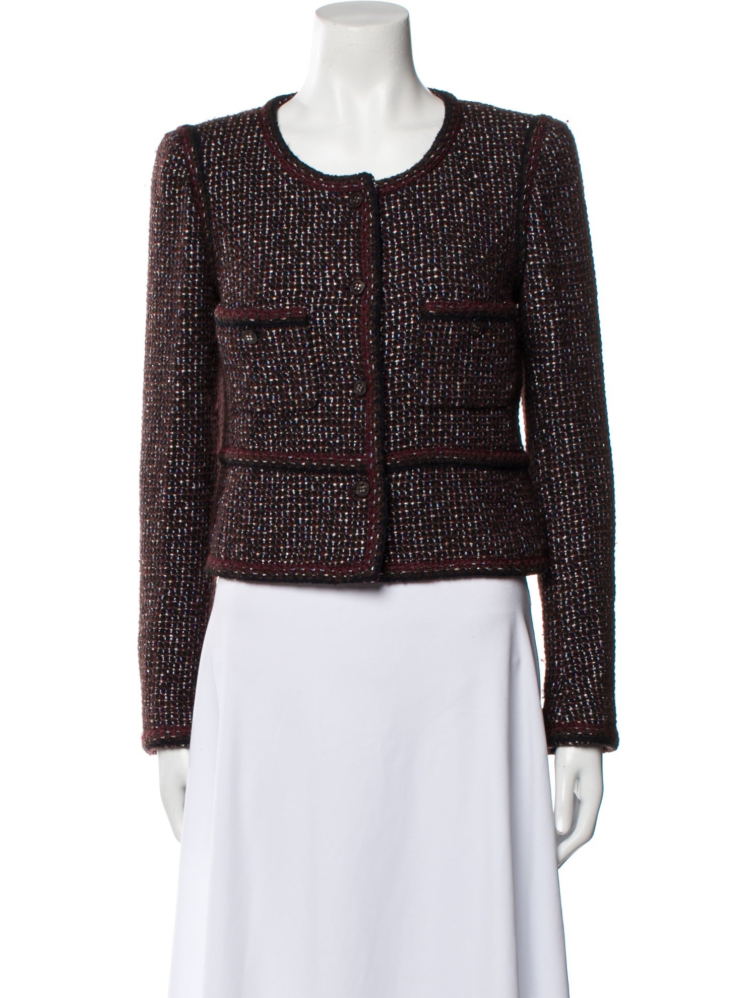 Chanel Vintage 2002 Jacket - Burgundy Jackets, Clothing - CHA1249563 ...