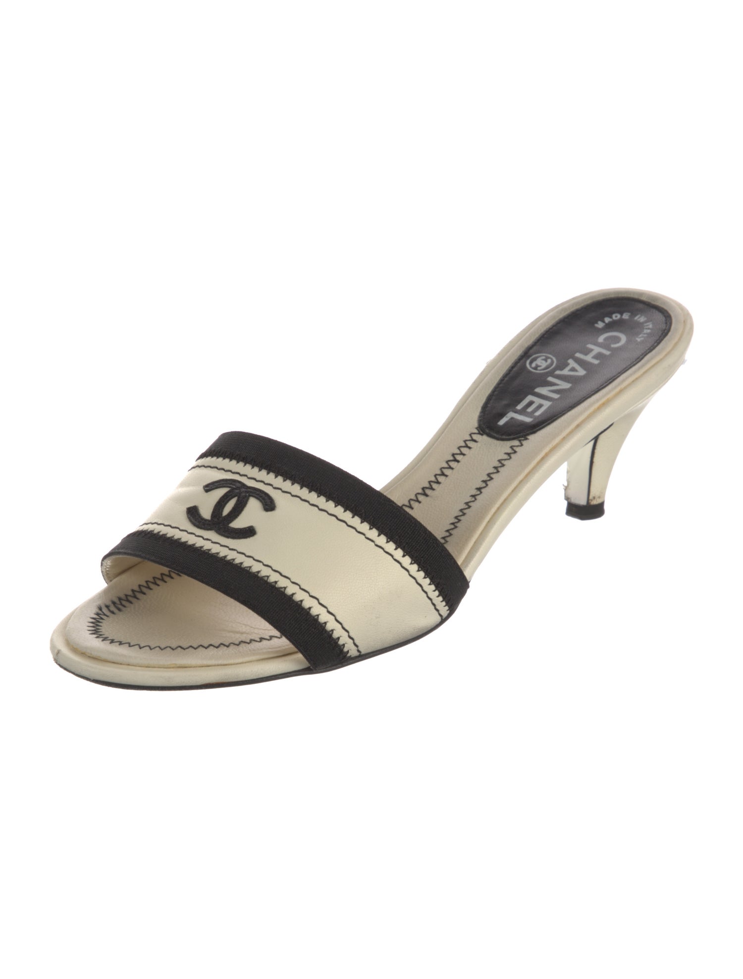 Chanel Vintage 2007 Slides - White Sandals, Shoes - CHA1253233 | The ...